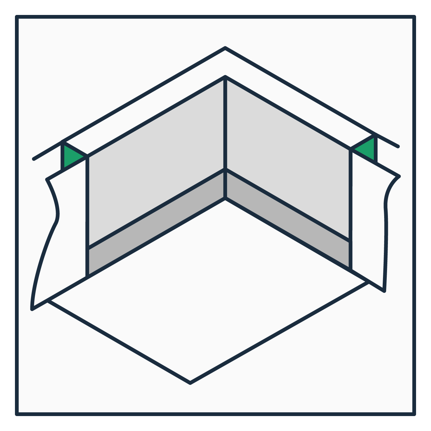 WALK-IN-ROBE L-Shape will fit walls sides of 3500x3500mm