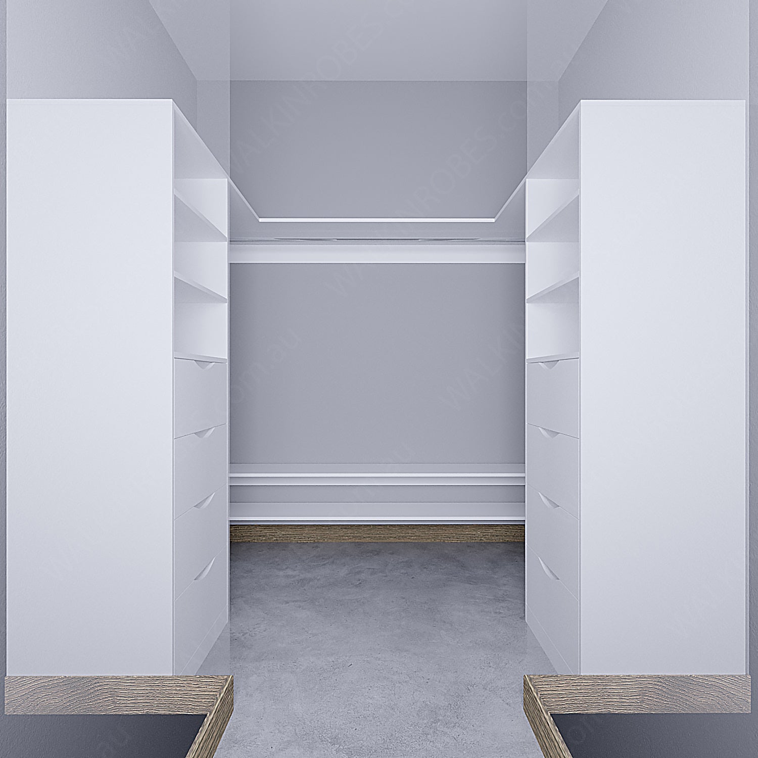 WALK-IN-ROBE fit in width of 3000mm