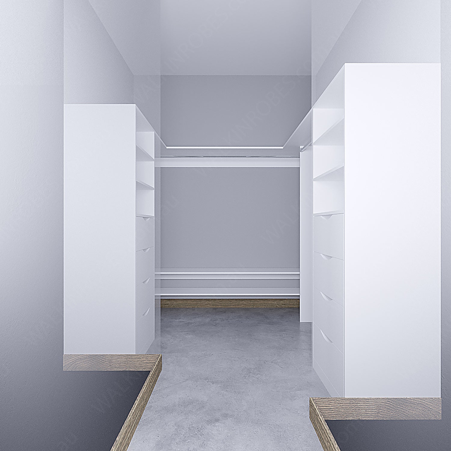 WALK-IN-ROBE fit in width of 3000mm