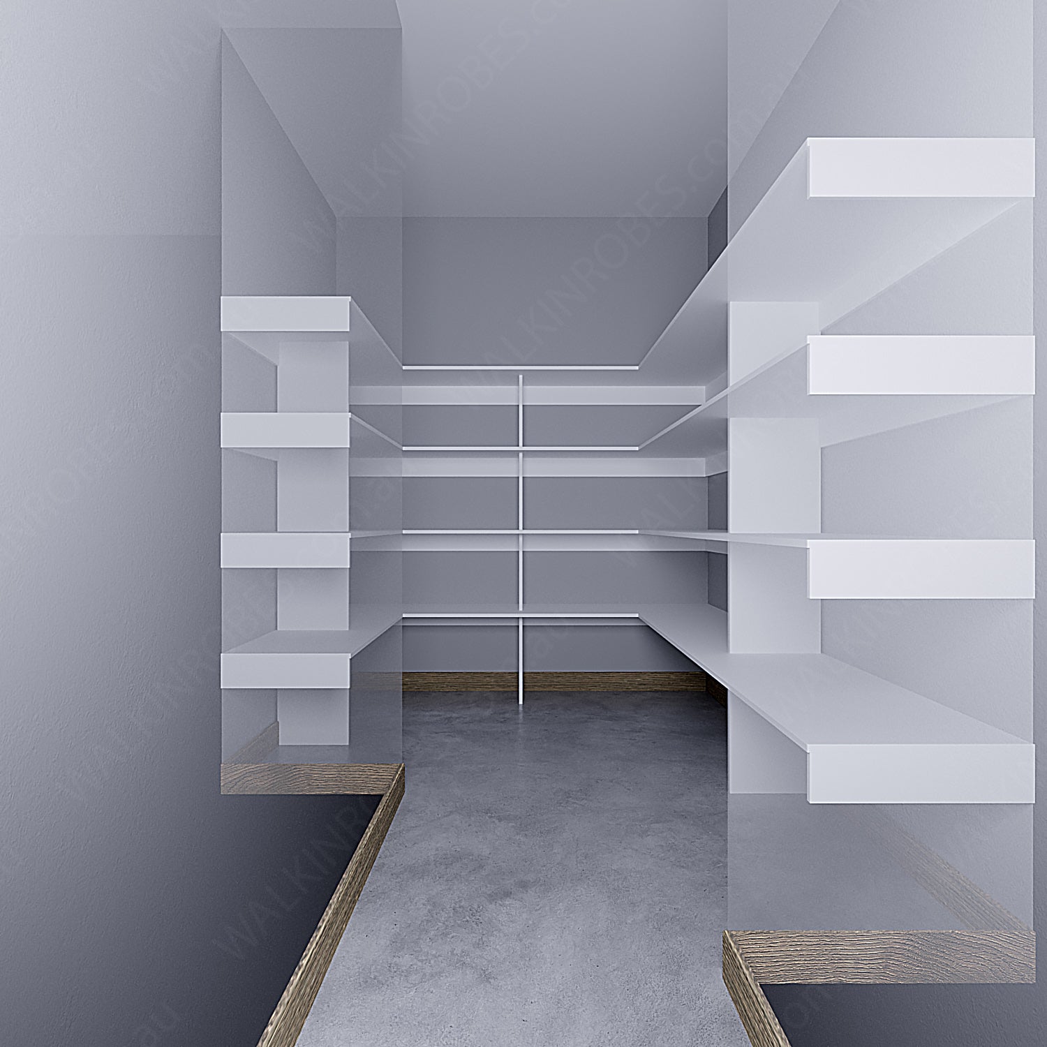 WALK-IN-ROBE fit in width of 3000mm