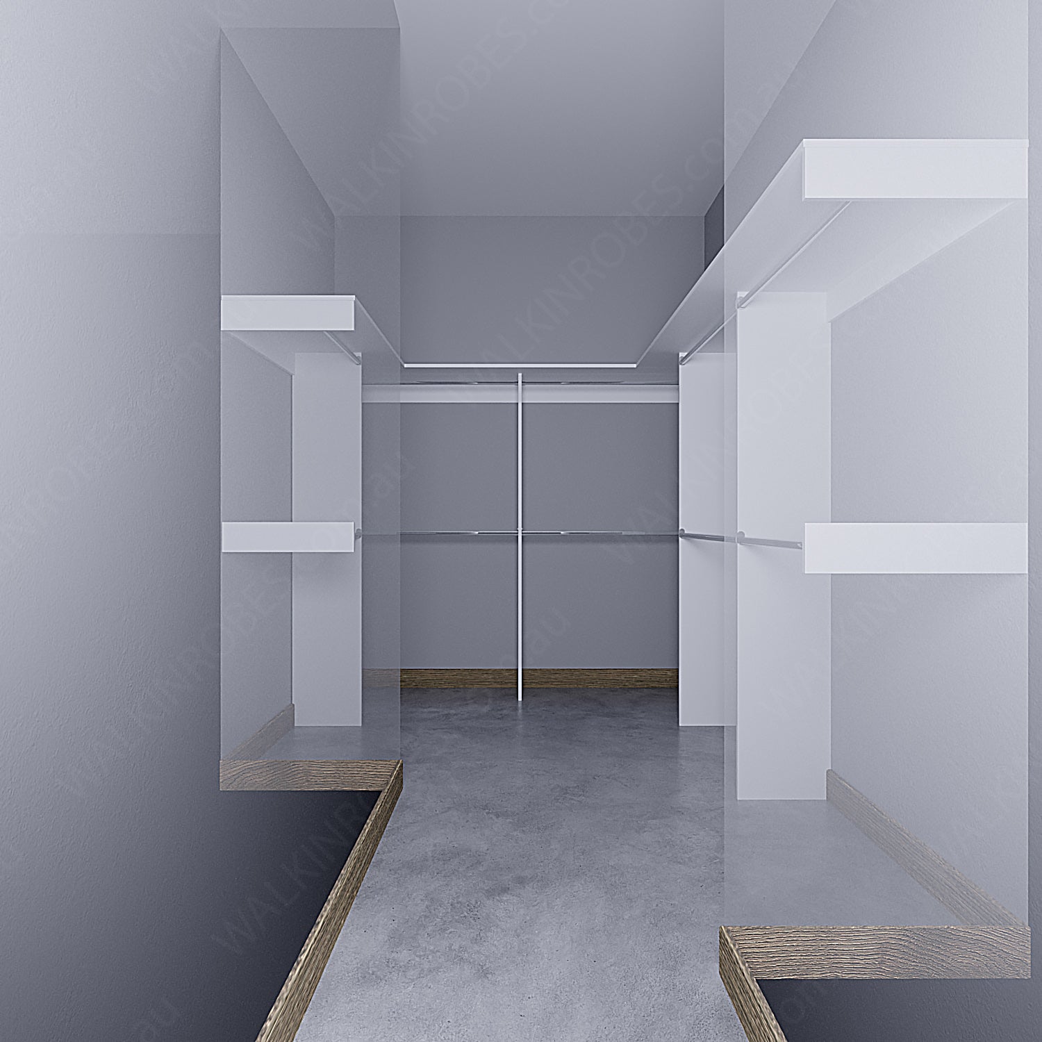 WALK-IN-ROBE fit in width of 3000mm