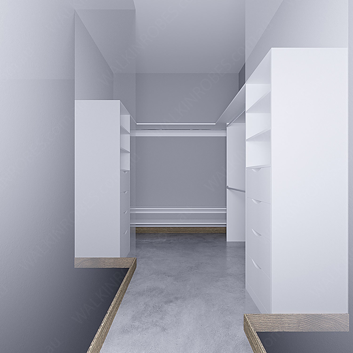 WALK-IN-ROBE fit in width of 3000mm