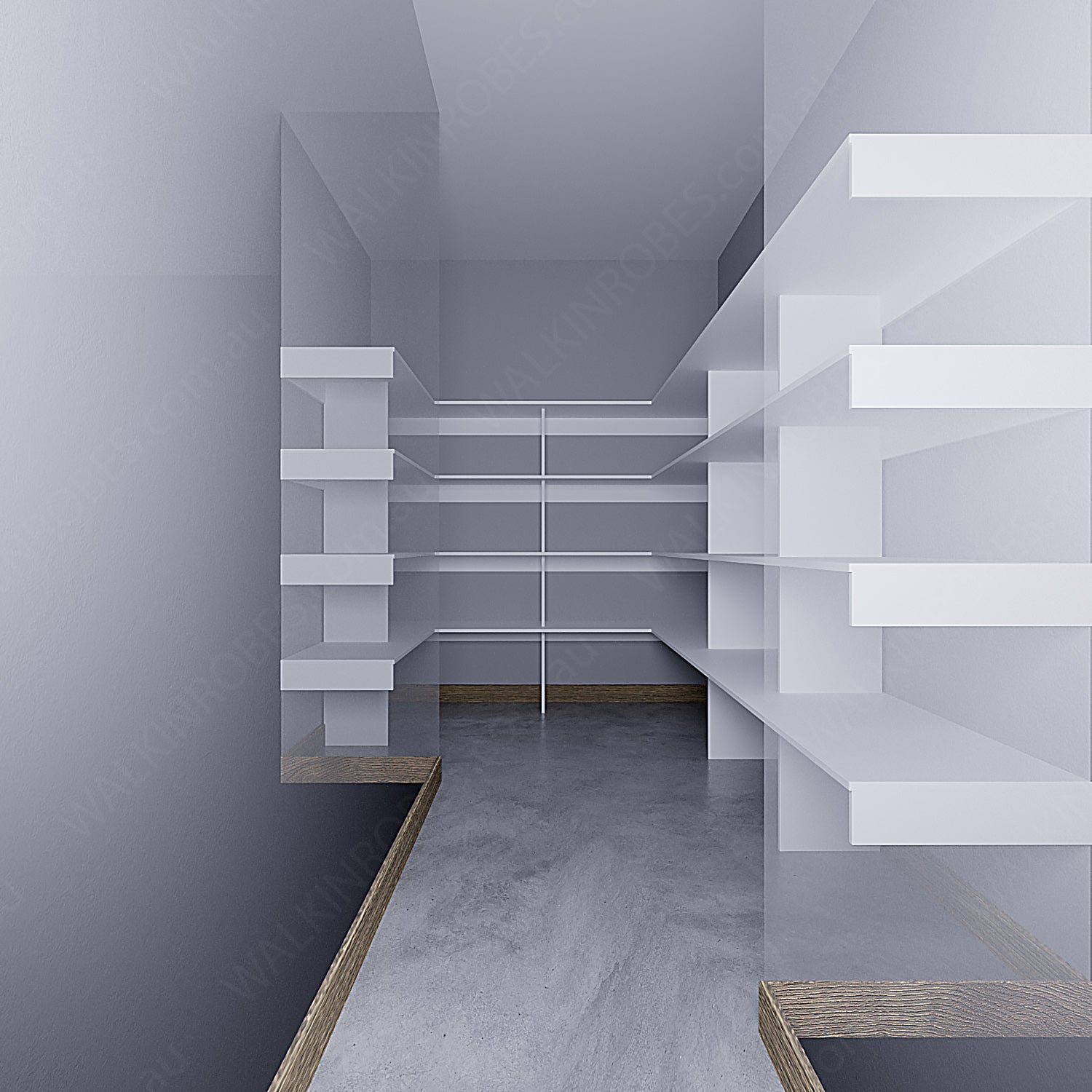 WALK-IN-ROBE fit in width of 3000mm