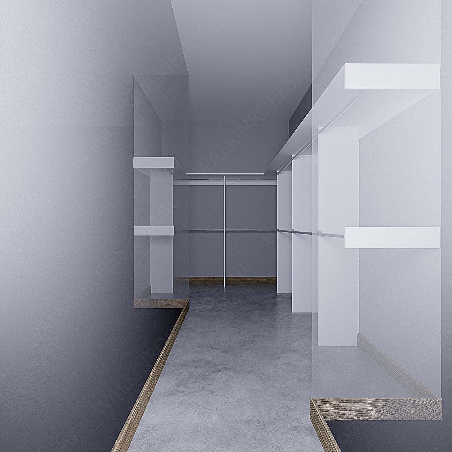 WALK-IN-ROBE fit in width of 3000mm