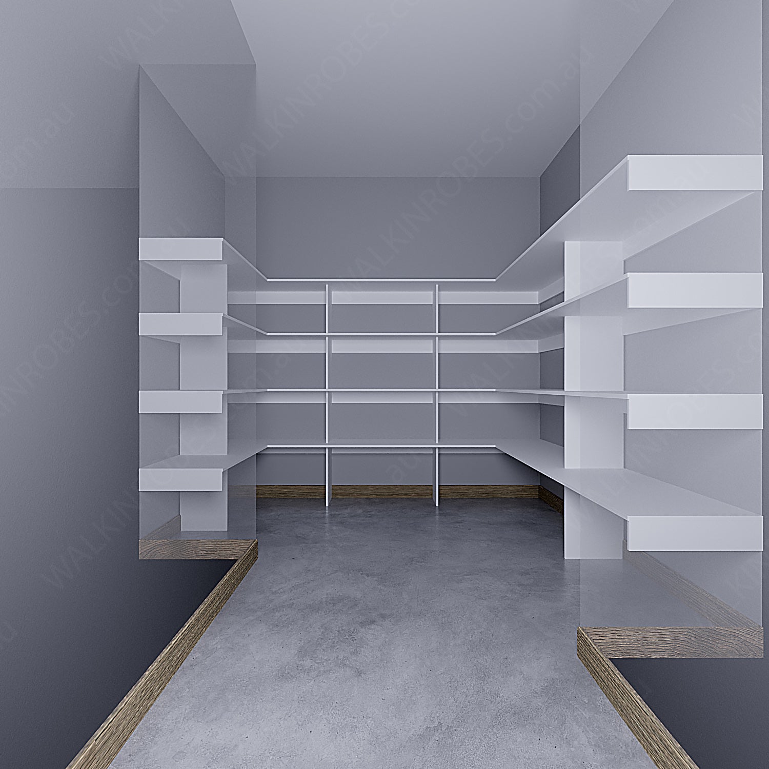 WALK-IN-ROBE fit in width of 3000mm