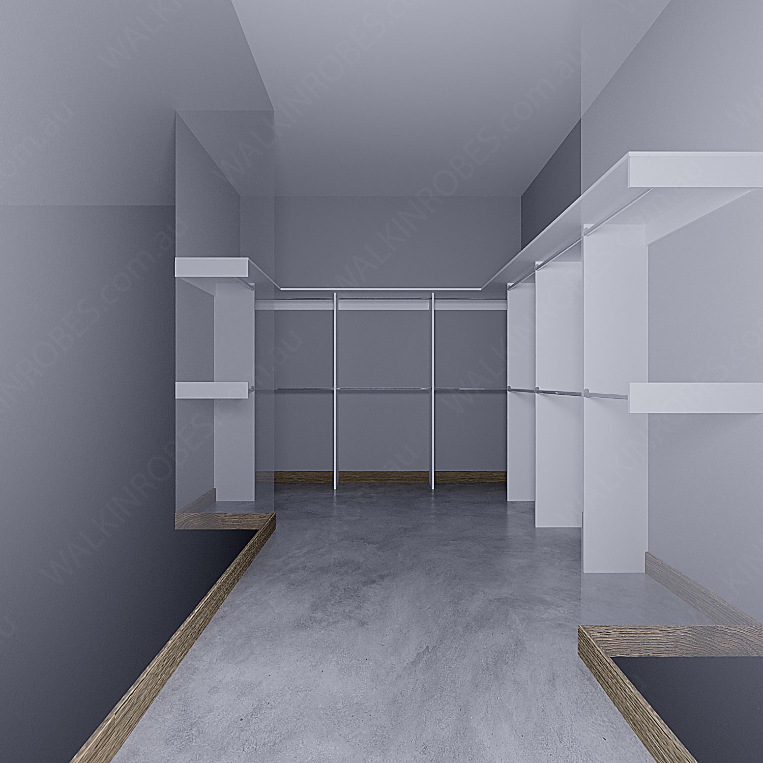 WALK-IN-ROBE fit in width of 3000mm