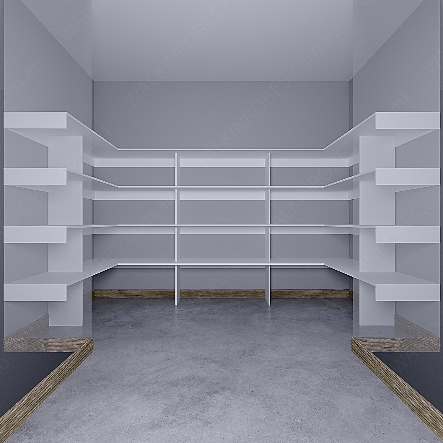 WALK-IN-ROBE fit in width of 3000mm