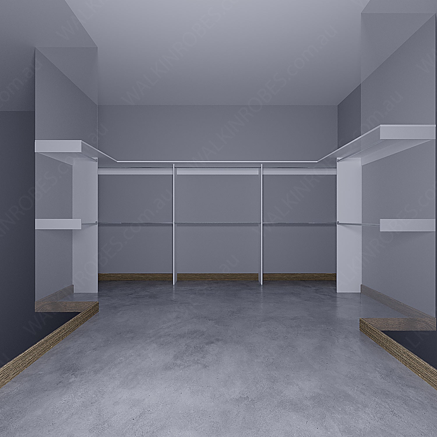 WALK-IN-ROBE fit in width of 3000mm