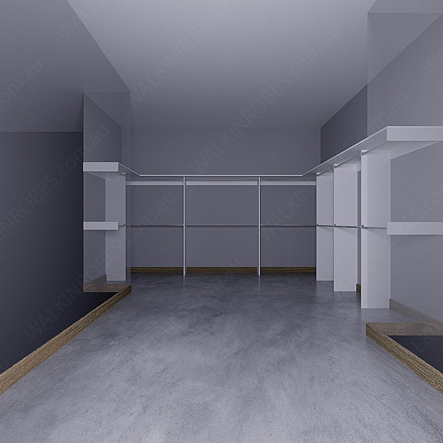 WALK-IN-ROBE fit in width of 3000mm