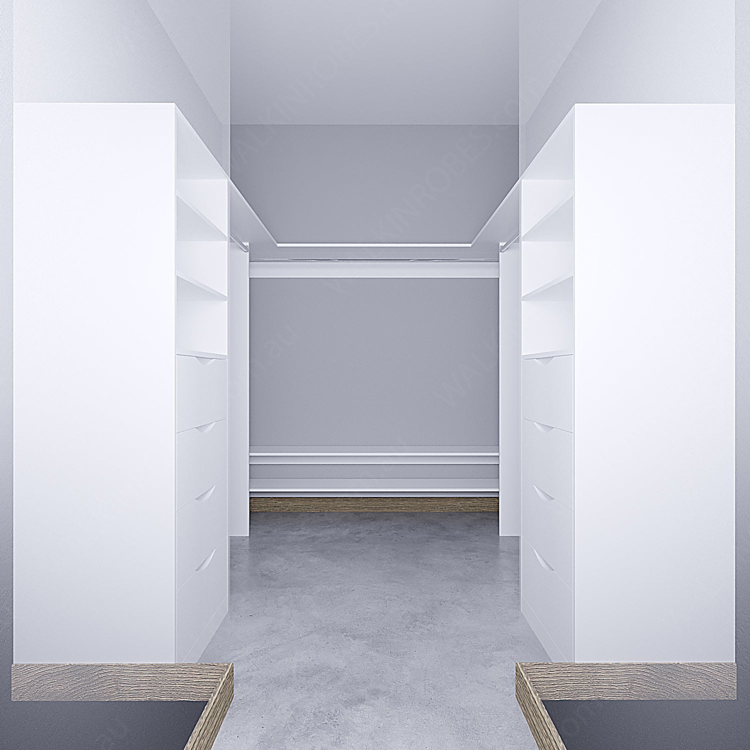 WALK-IN-ROBE fit in width of 3000mm