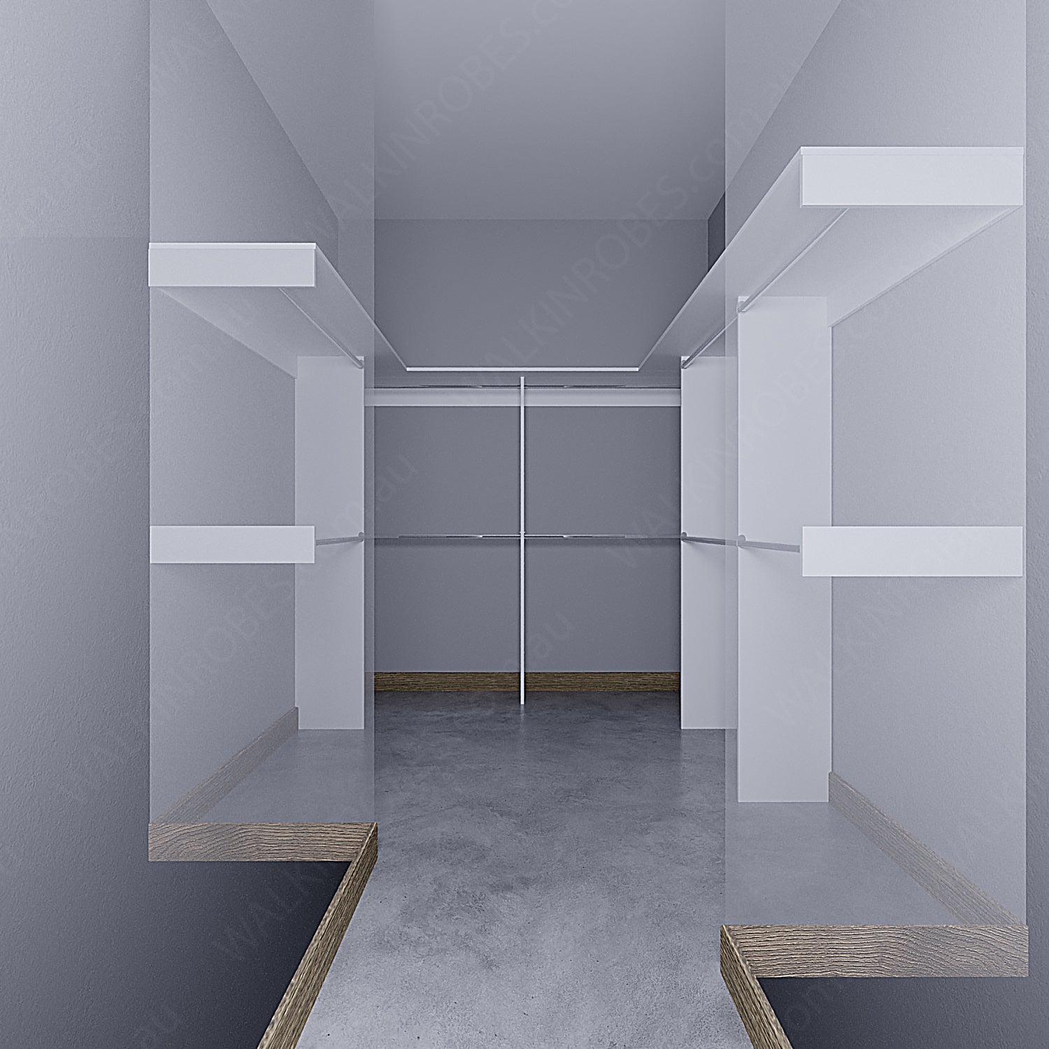 WALK-IN-ROBE fit in width of 3000mm