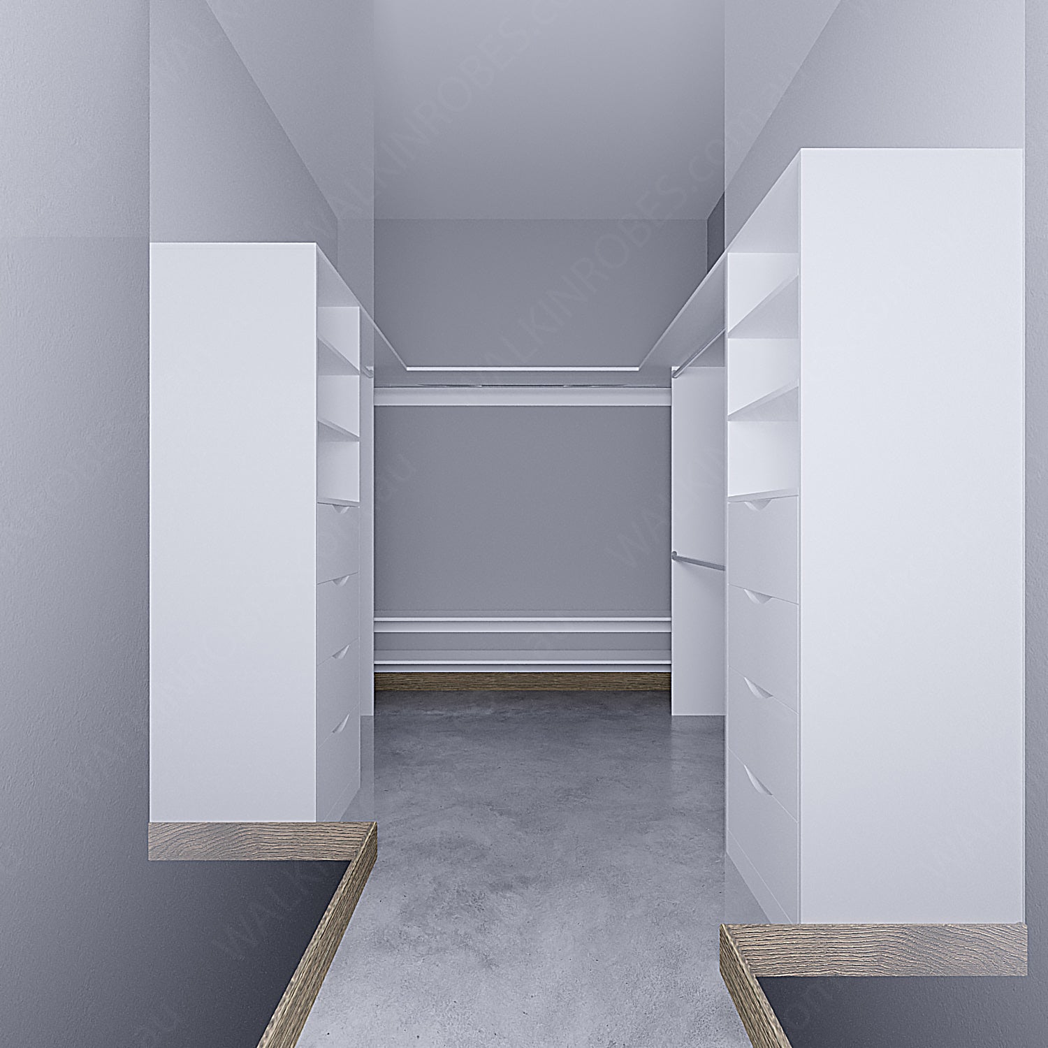 WALK-IN-ROBE fit in width of 3000mm