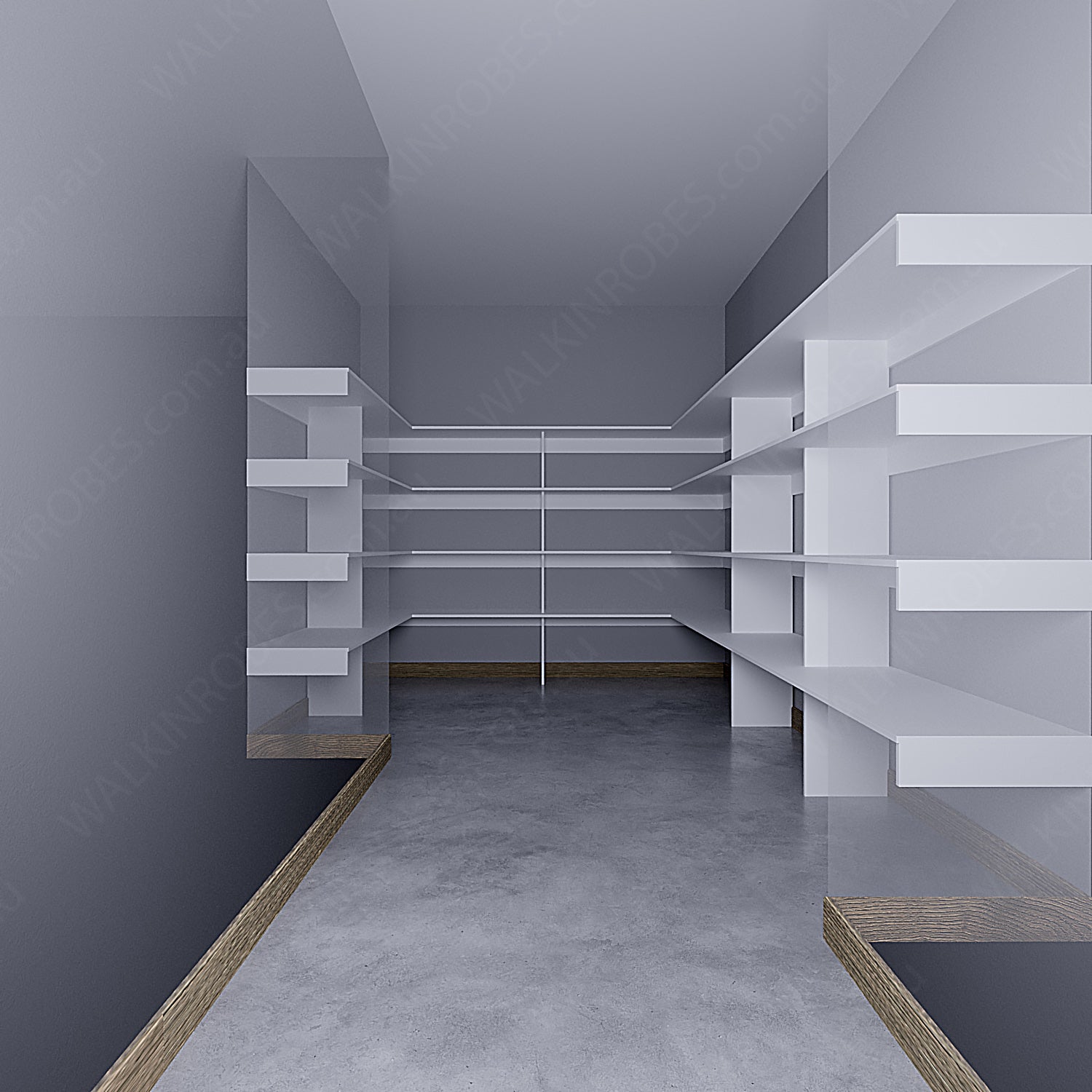 WALK-IN-ROBE fit in width of 3000mm