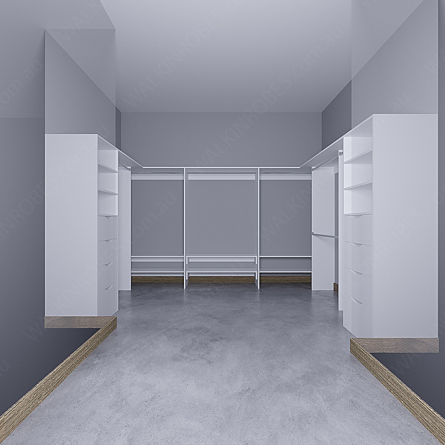 WALK-IN-ROBE fit in width of 3000mm