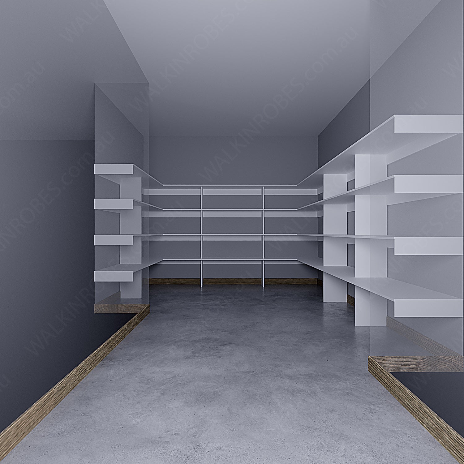 WALK-IN-ROBE fit in width of 3000mm