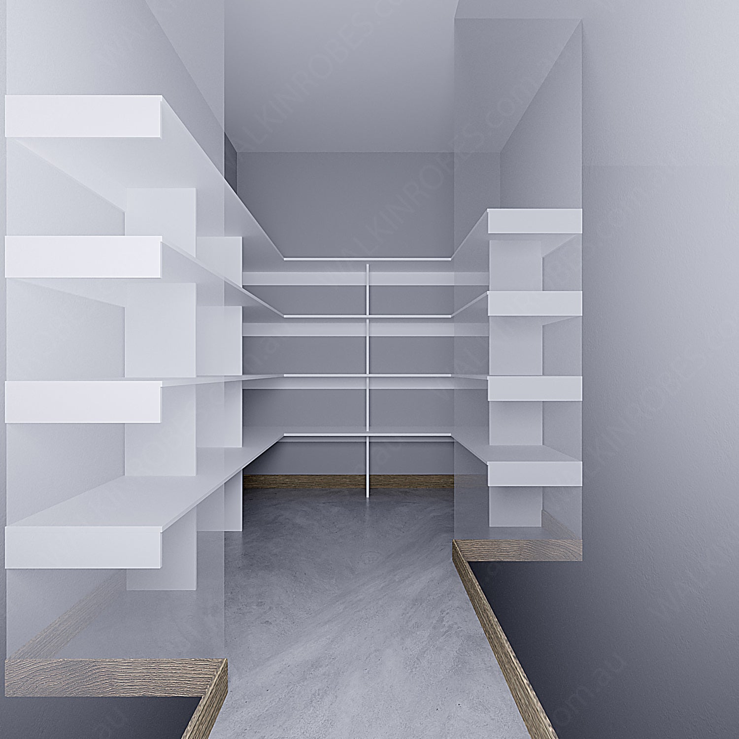 WALK-IN-ROBE fit in width of 3000mm