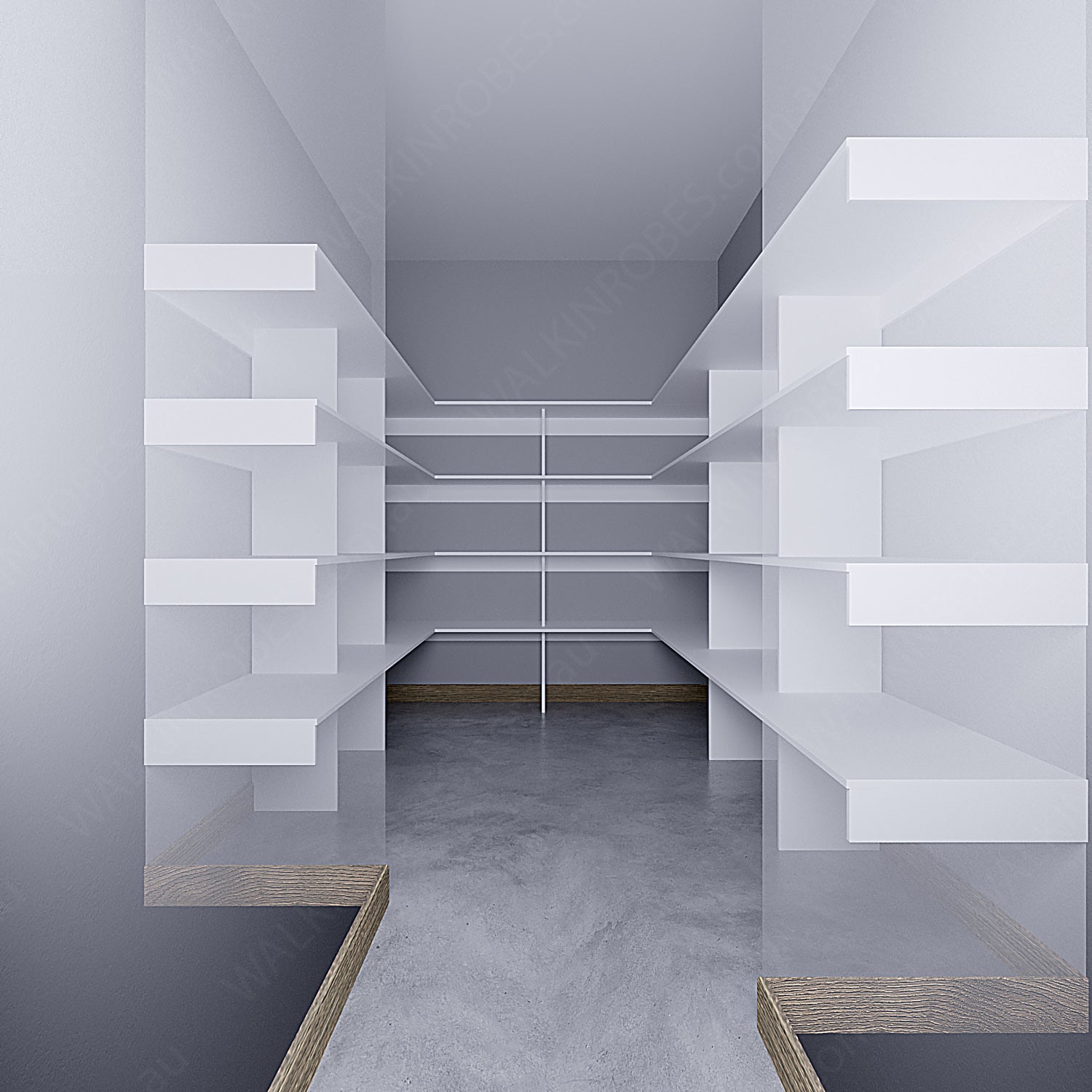 WALK-IN-ROBE fit in width of 3000mm