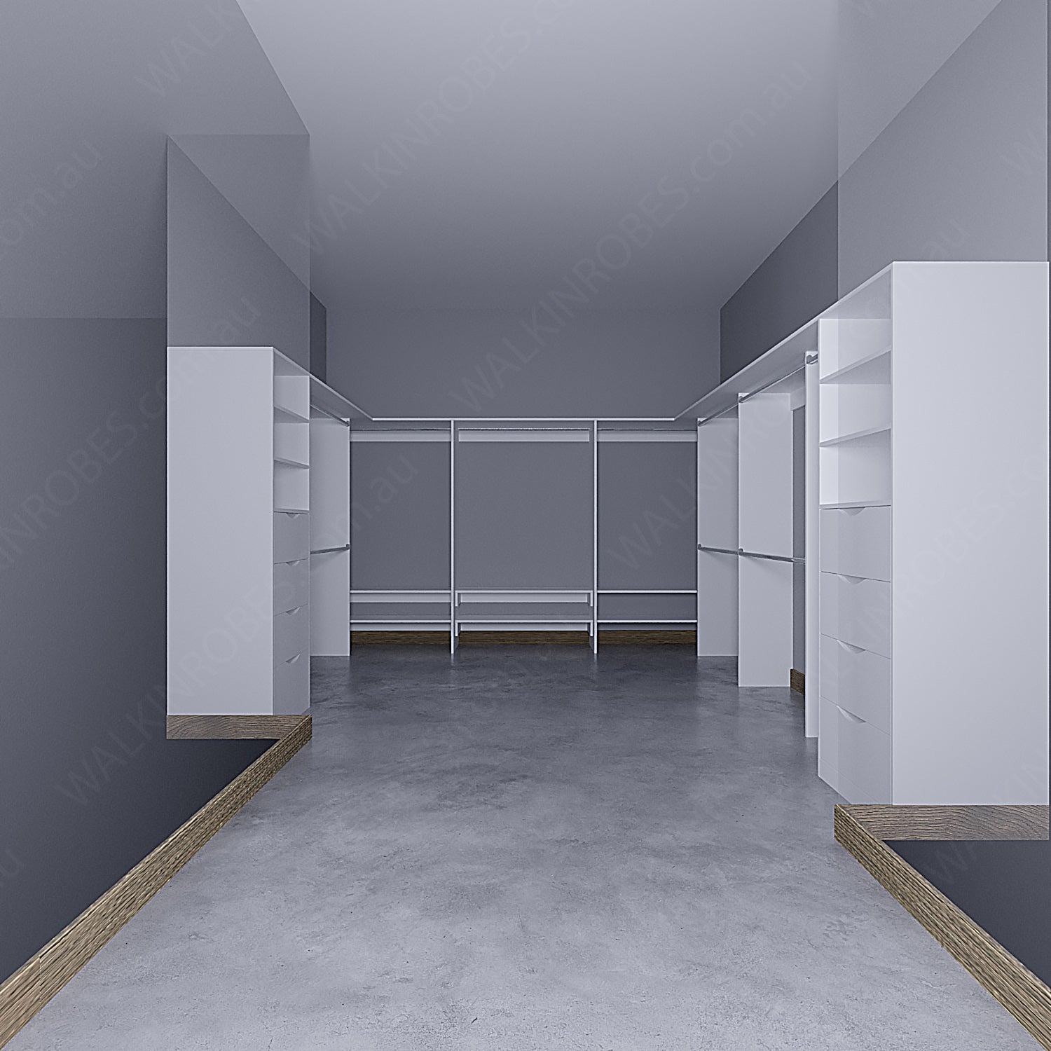 WALK-IN-ROBE fit in width of 3000mm