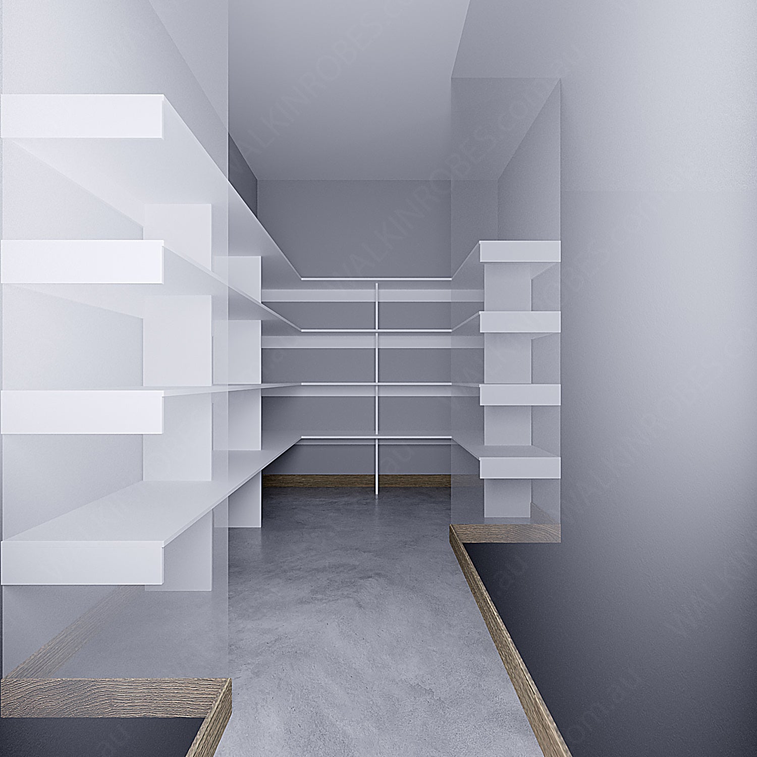 WALK-IN-ROBE fit in width of 3000mm