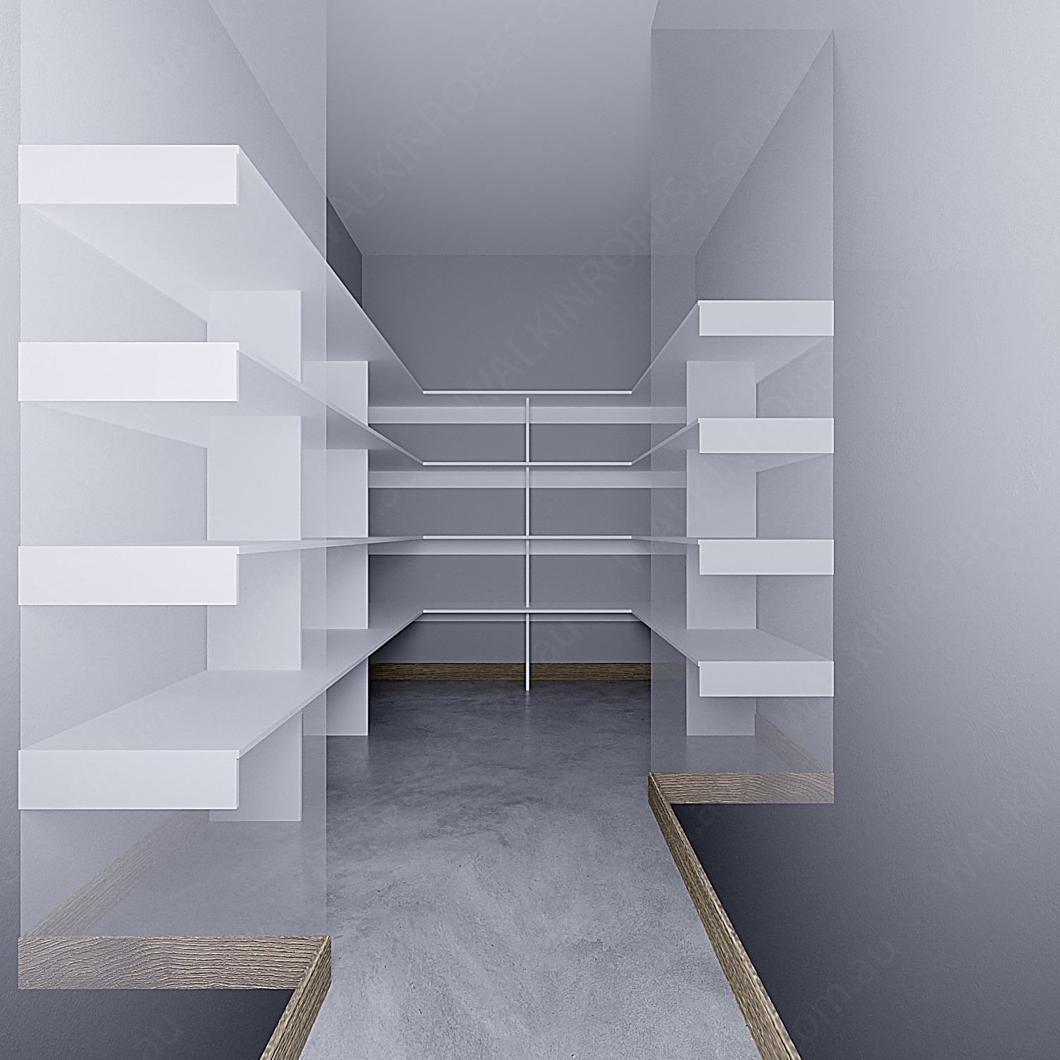 WALK-IN-ROBE fit in width of 3000mm