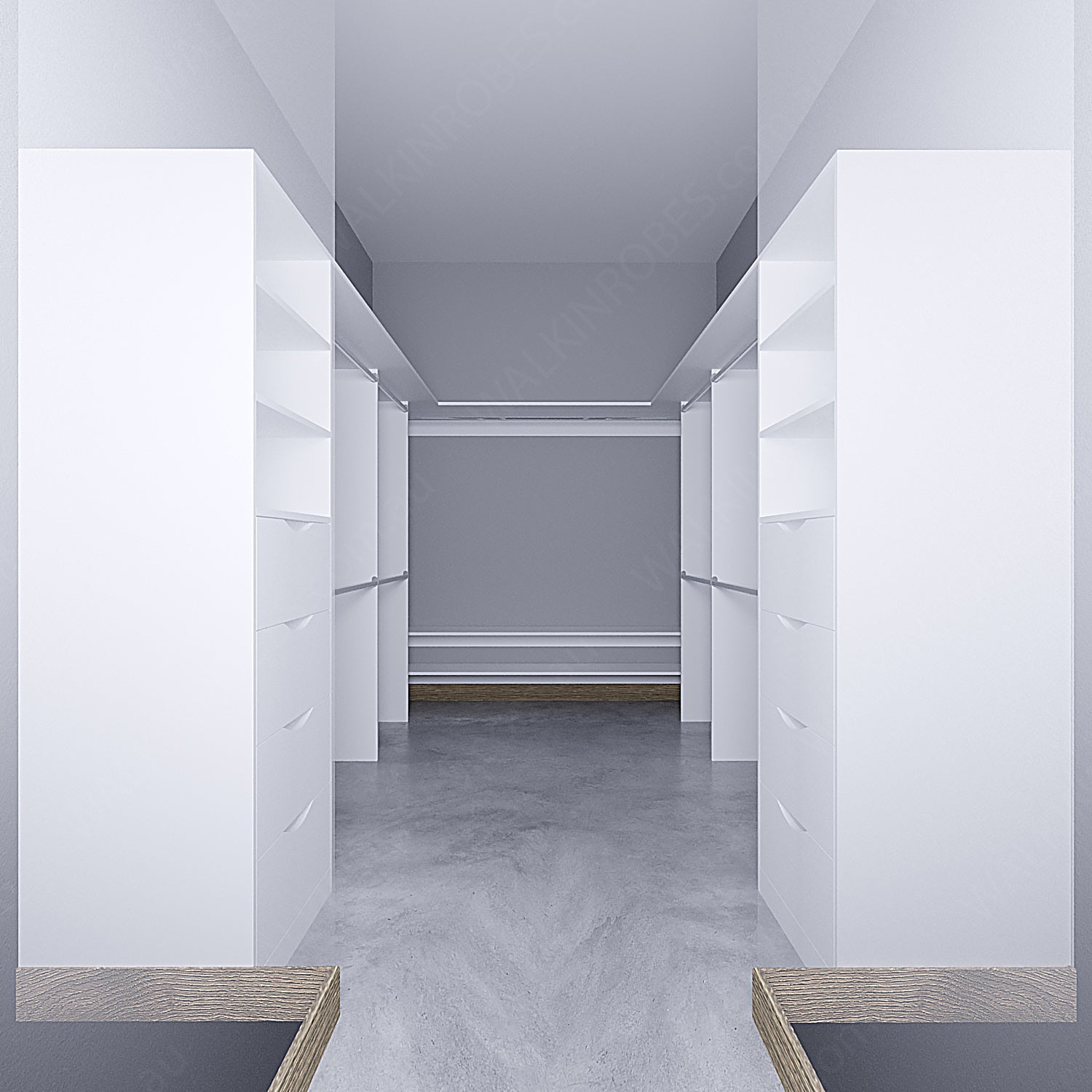 WALK-IN-ROBE fit in width of 3000mm