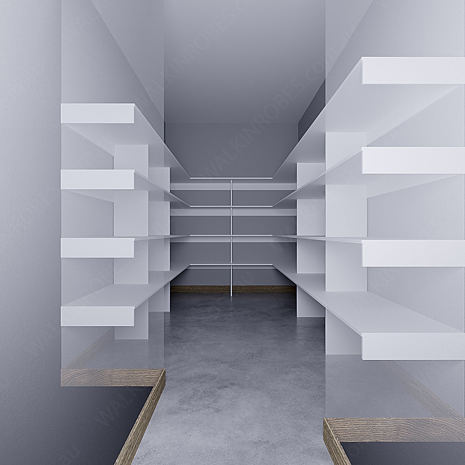 WALK-IN-ROBE fit in width of 3000mm