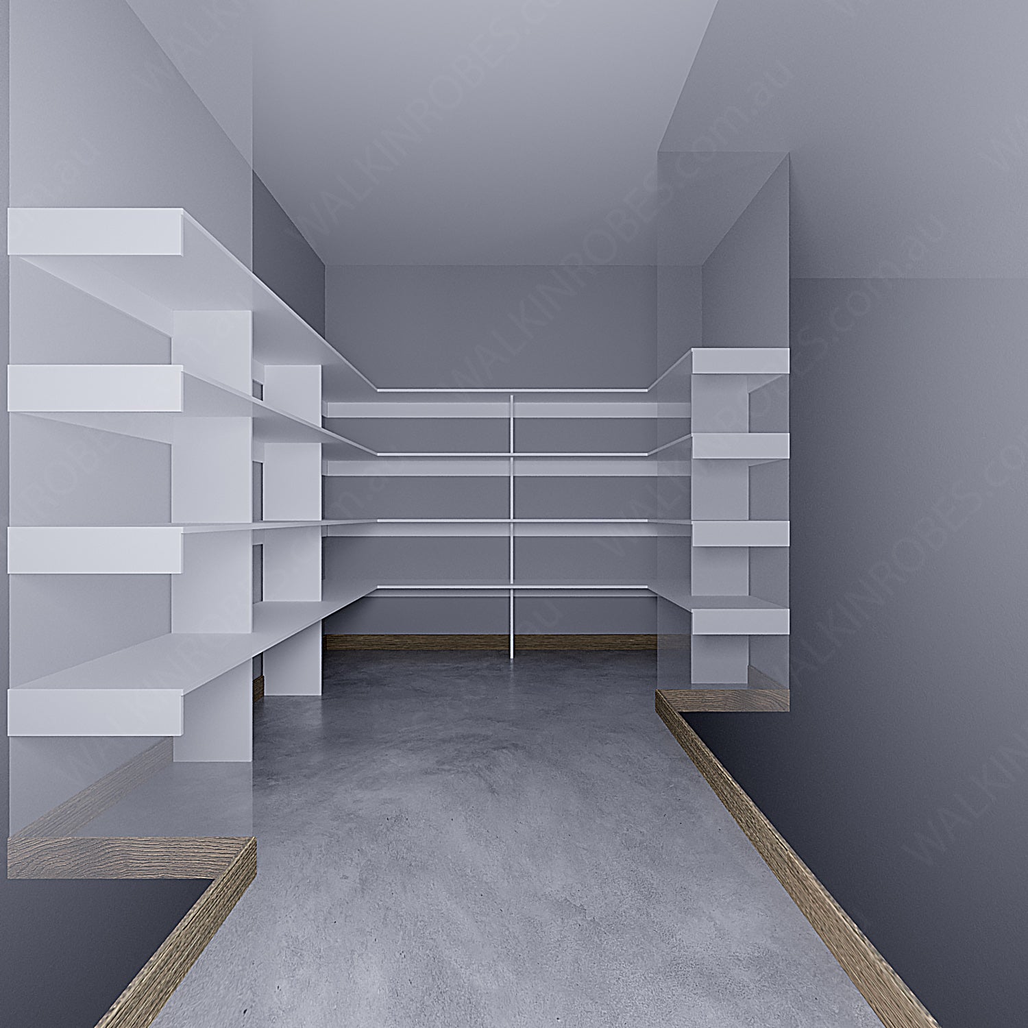 WALK-IN-ROBE fit in width of 3000mm