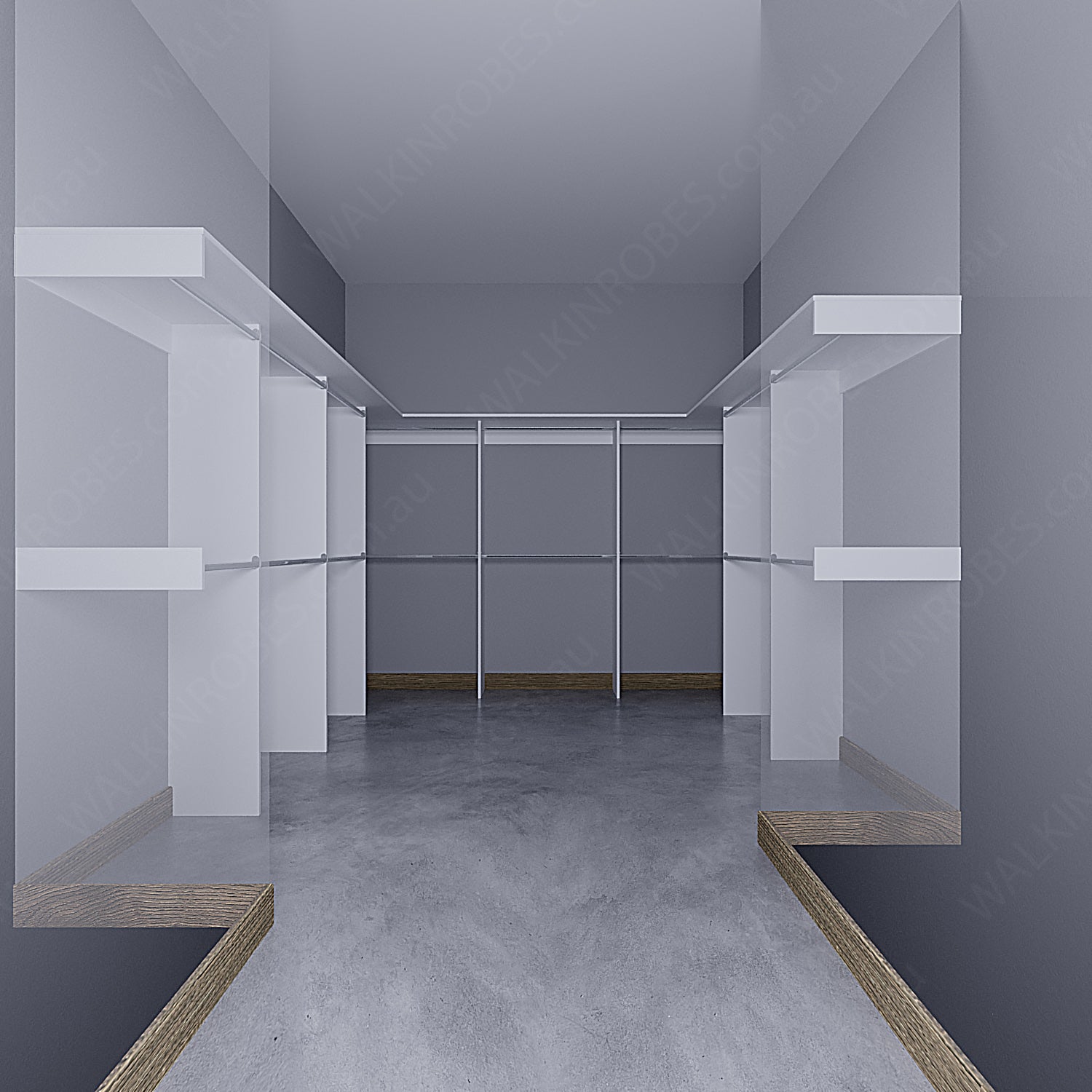 WALK-IN-ROBE fit in width of 3000mm