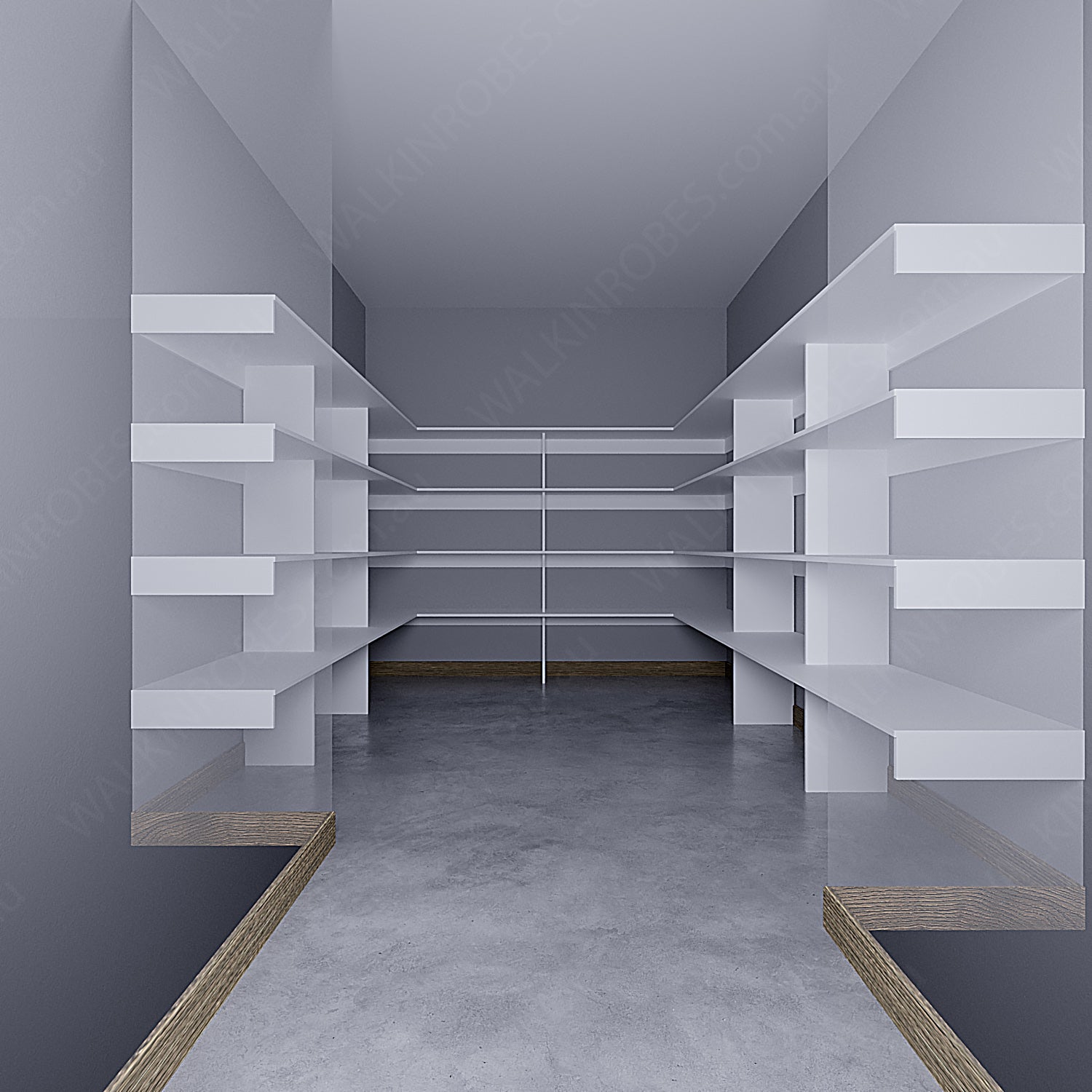 WALK-IN-ROBE fit in width of 3000mm