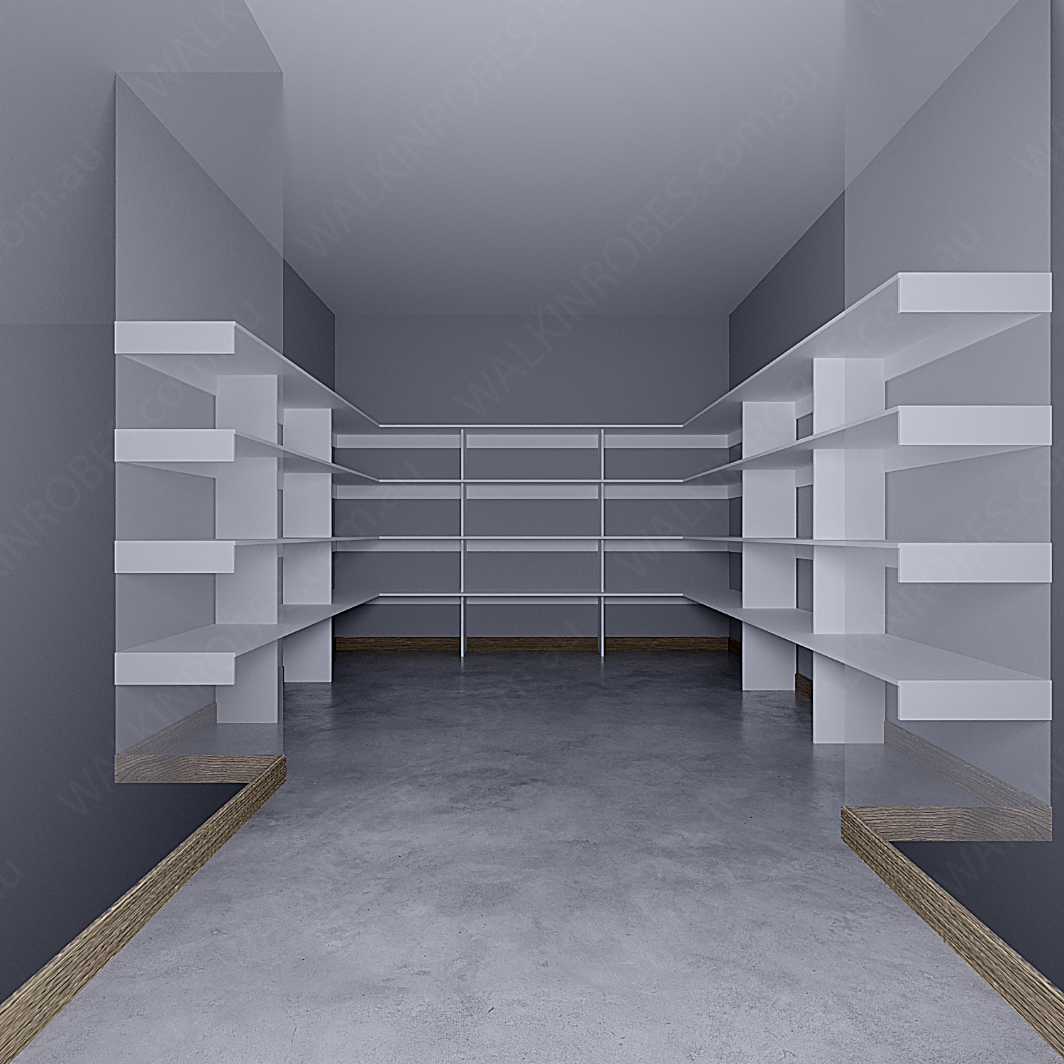 WALK-IN-ROBE fit in width of 3000mm