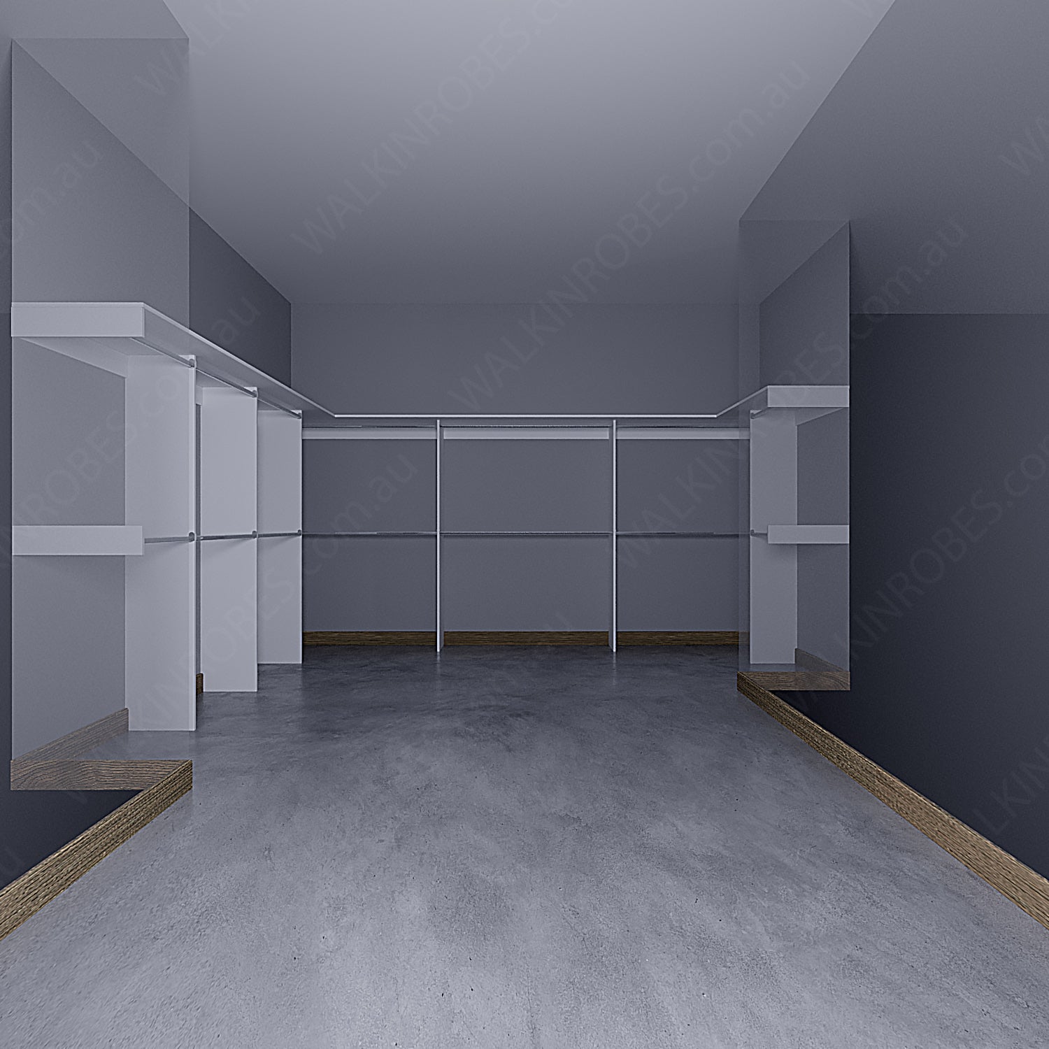 WALK-IN-ROBE fit in width of 3000mm