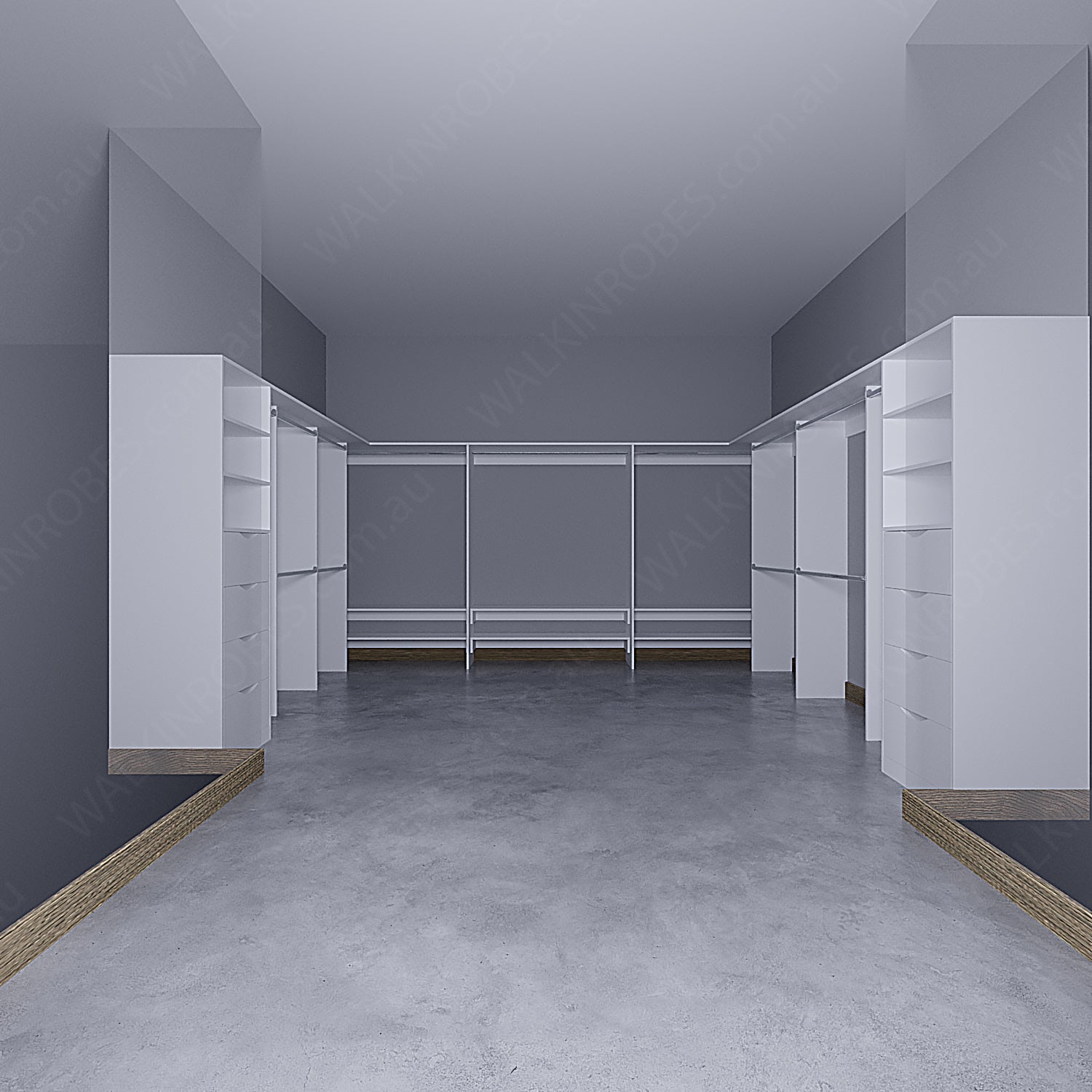 WALK-IN-ROBE fit in width of 3000mm