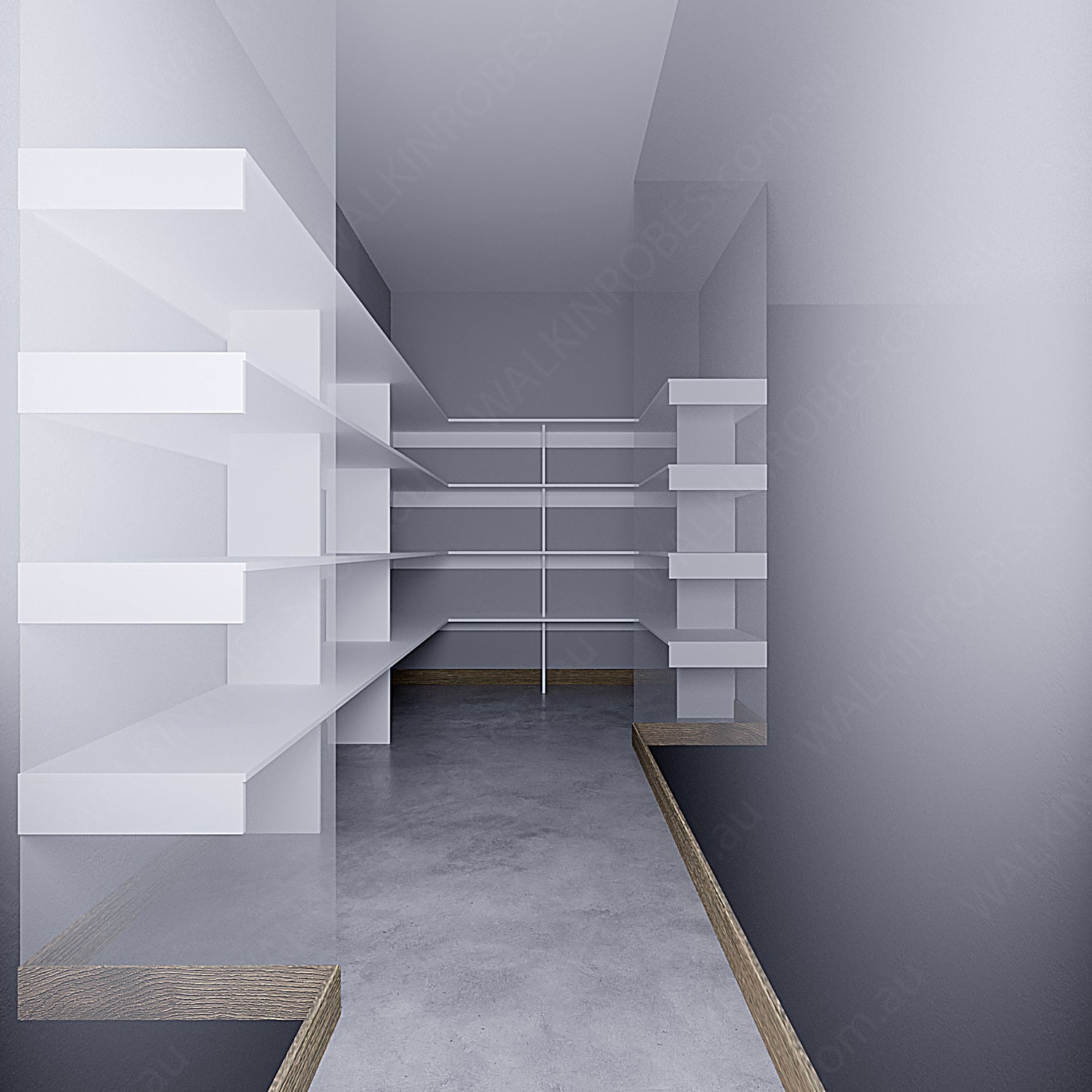 WALK-IN-ROBE fit in width of 3000mm