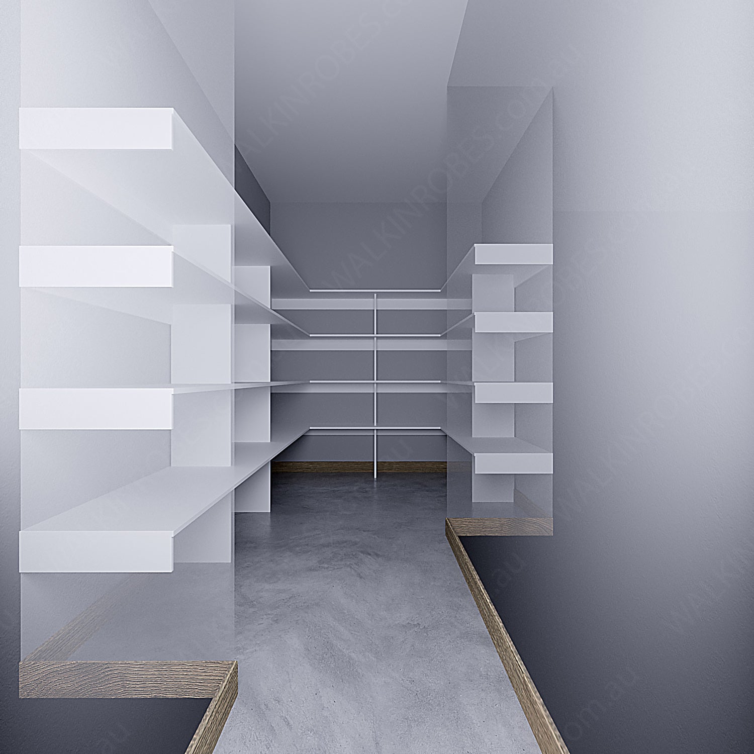 WALK-IN-ROBE fit in width of 3000mm