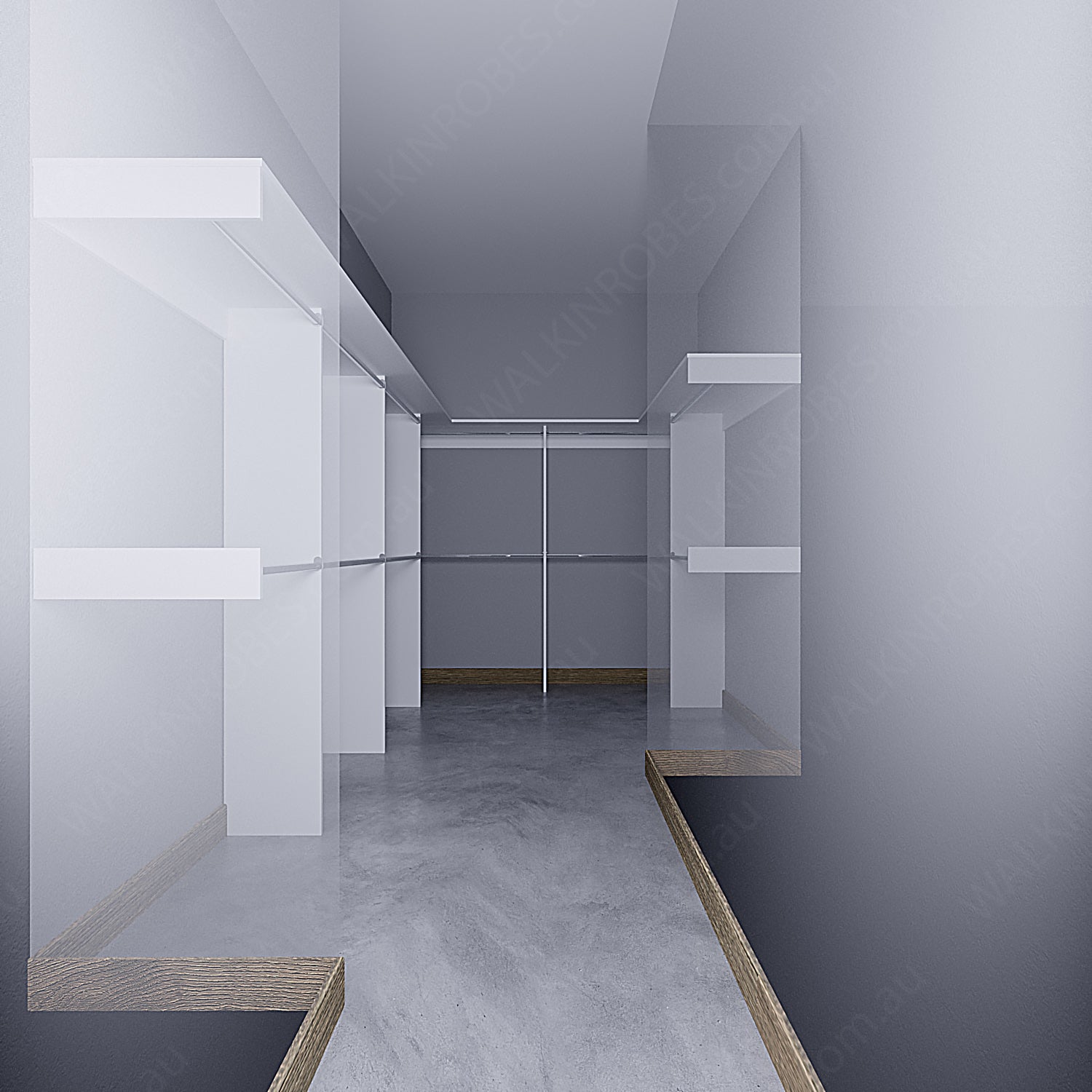 WALK-IN-ROBE fit in width of 3000mm