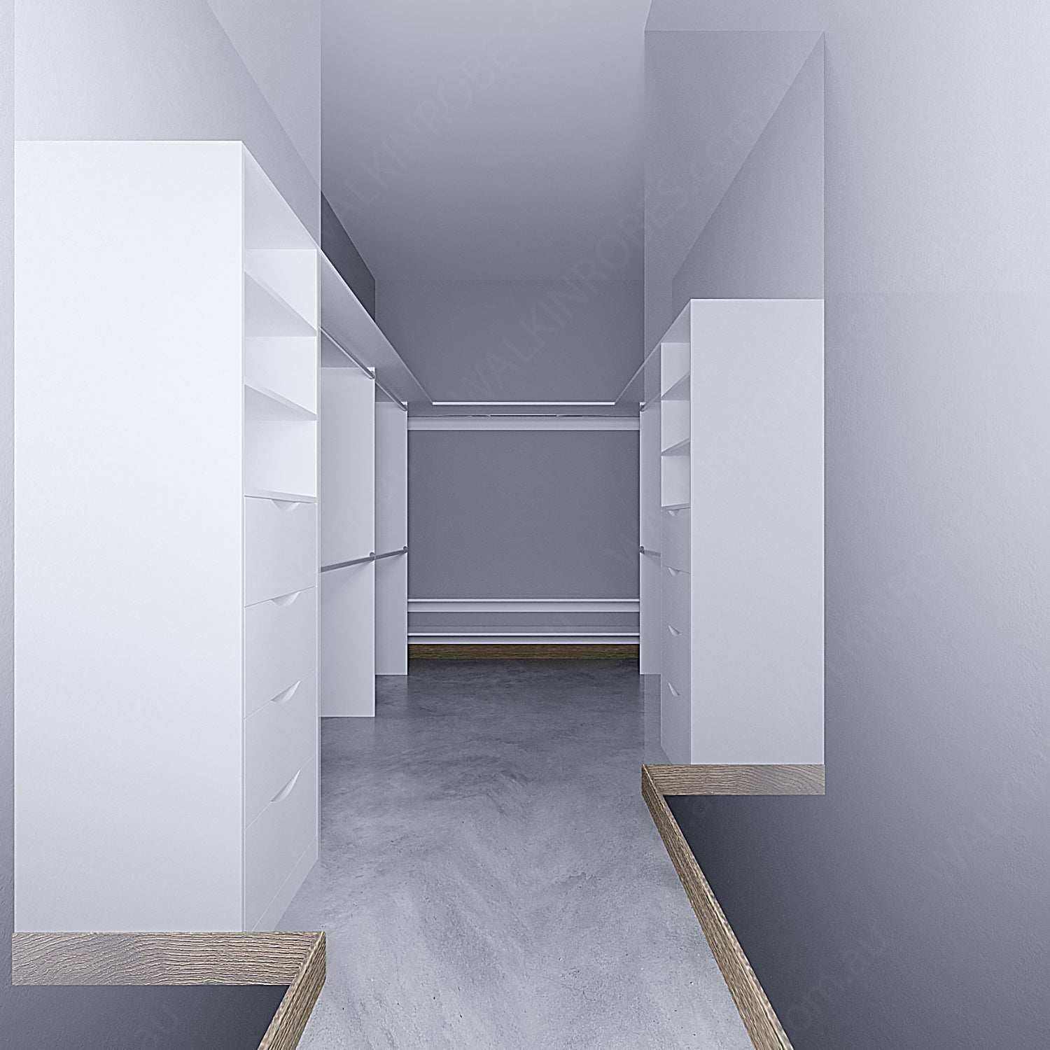 WALK-IN-ROBE fit in width of 3000mm