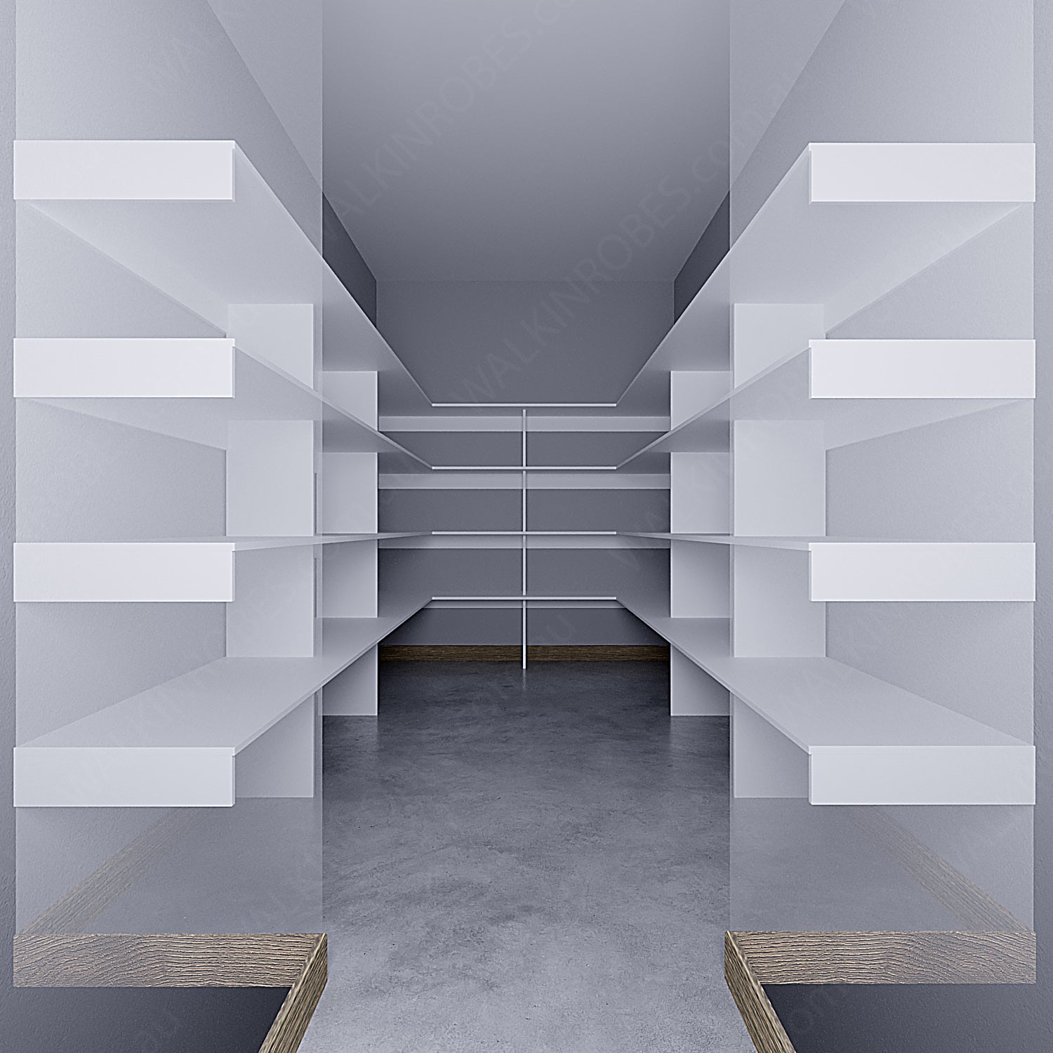 WALK-IN-ROBE fit in width of 3000mm