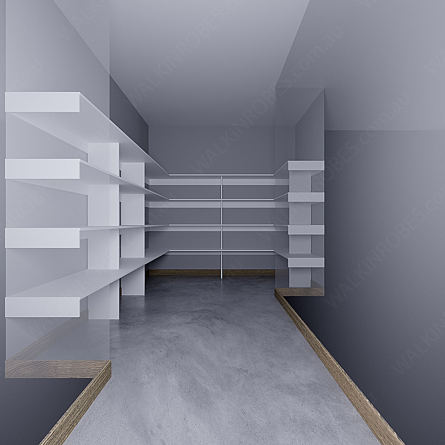 WALK-IN-ROBE fit in width of 3000mm