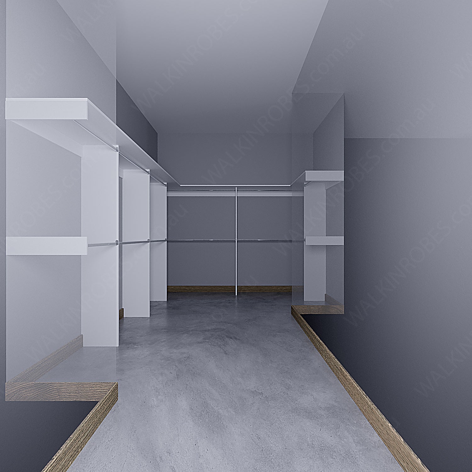 WALK-IN-ROBE fit in width of 3000mm