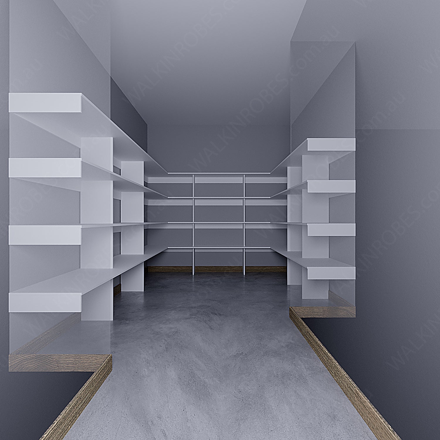 WALK-IN-ROBE fit in width of 3000mm