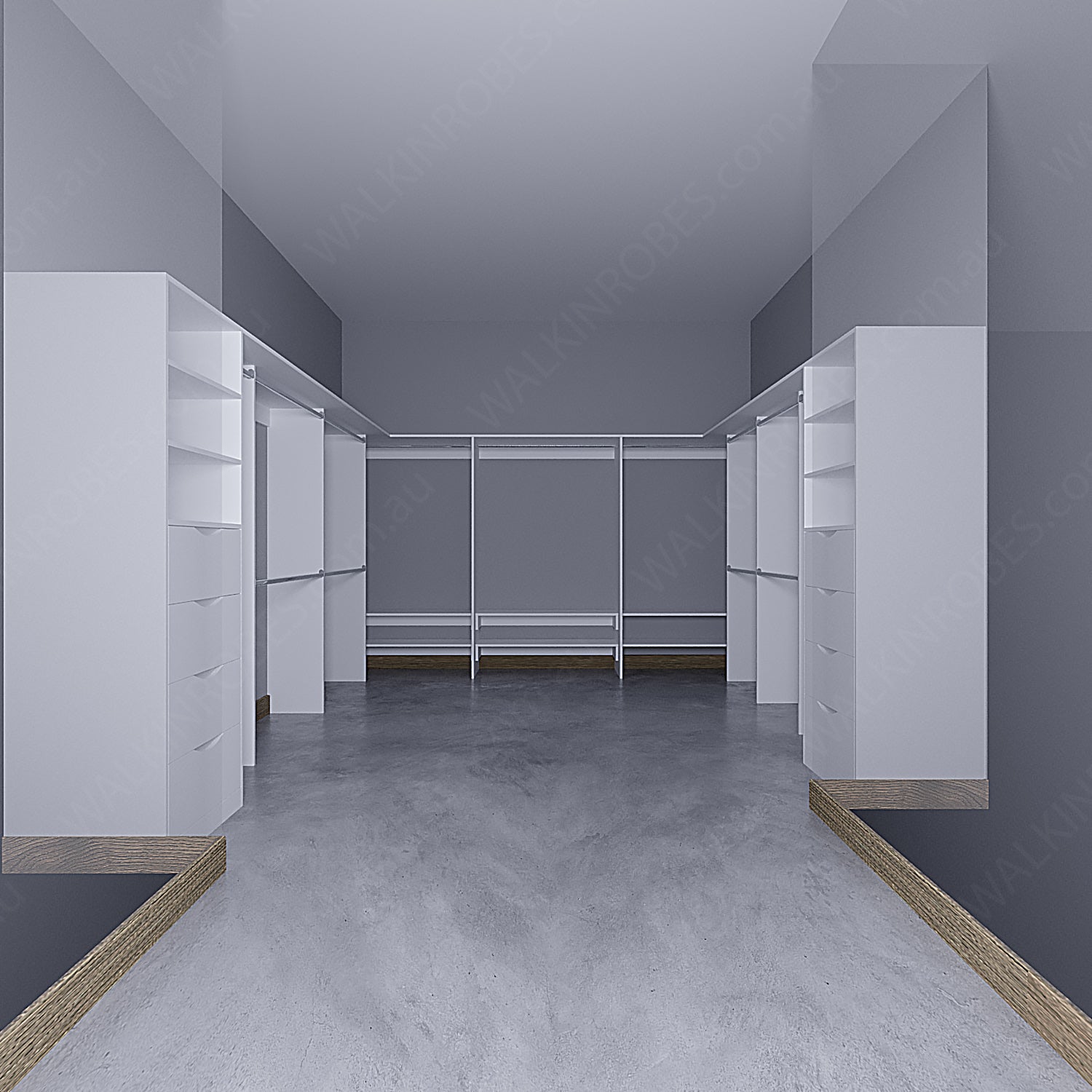 WALK-IN-ROBE fit in width of 3000mm