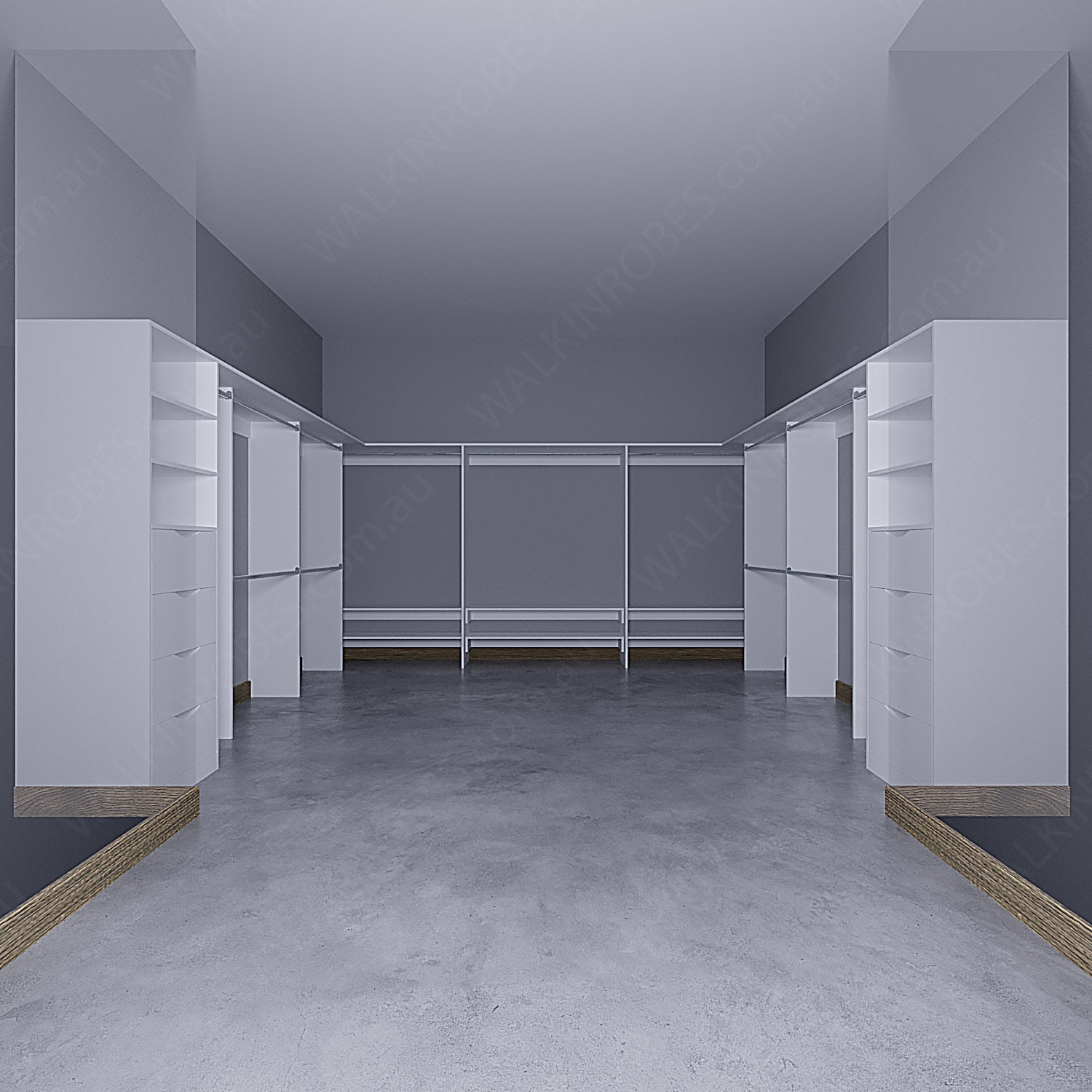 WALK-IN-ROBE fit in width of 3000mm