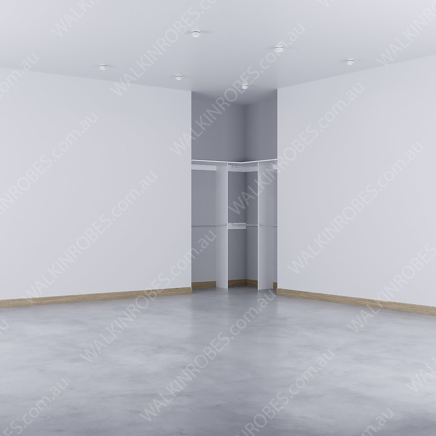 WALK-IN-ROBE fit in width of 3000mm