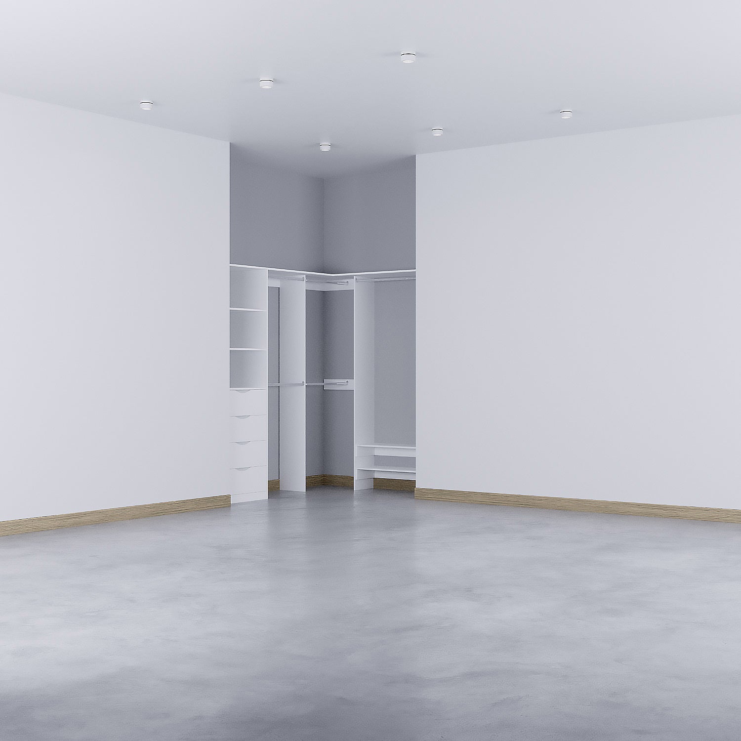 WALK-IN-ROBE fit in width of 3000mm