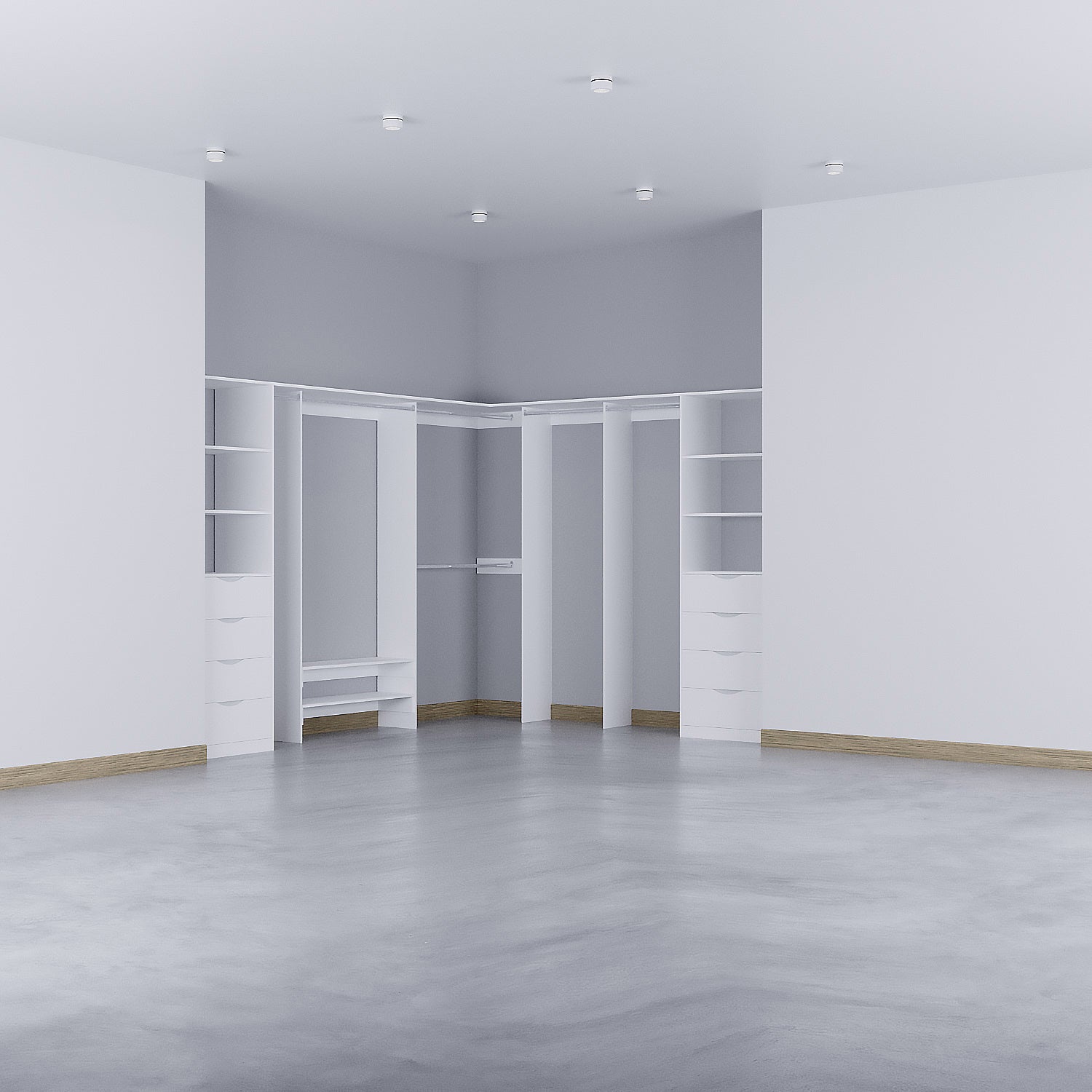 WALK-IN-ROBE fit in width of 3000mm