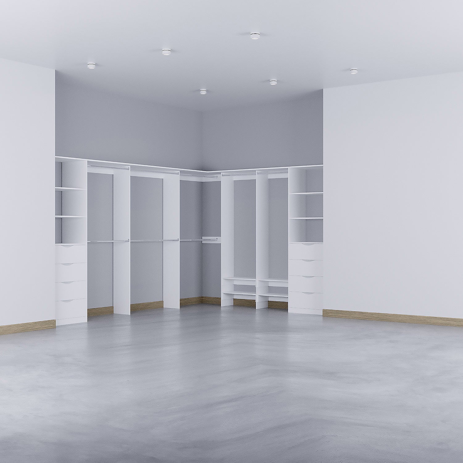 WALK-IN-ROBE fit in width of 3000mm