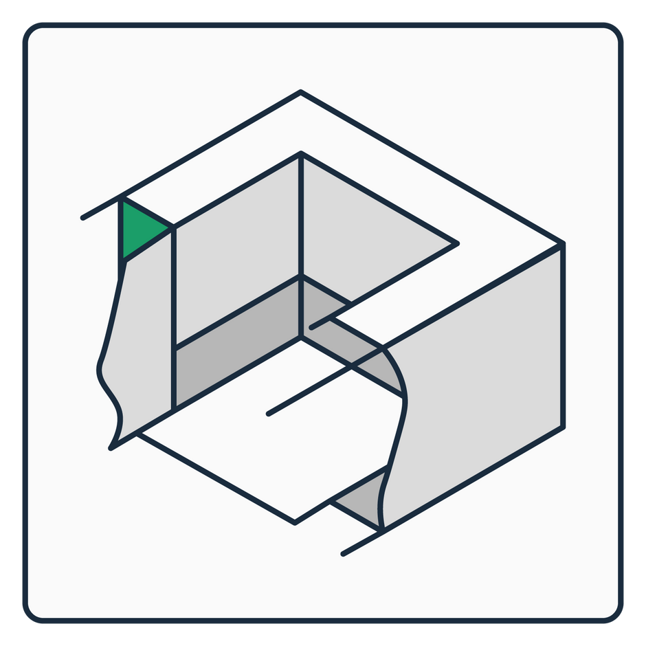 WALK-IN-ROBE L-Shape will fit walls sides of 3500x3500mm