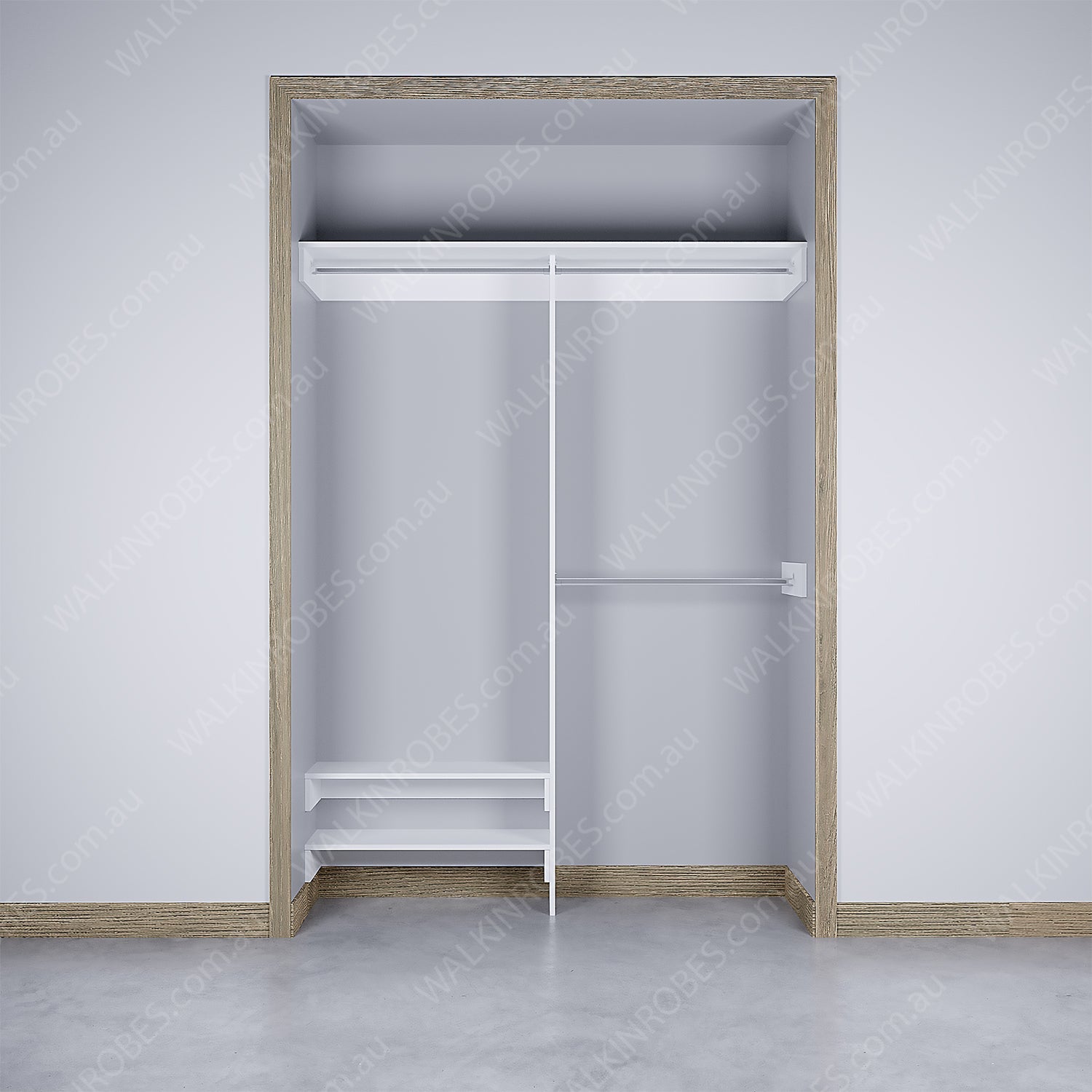 WALK-IN-ROBE fit in width of 1500mm