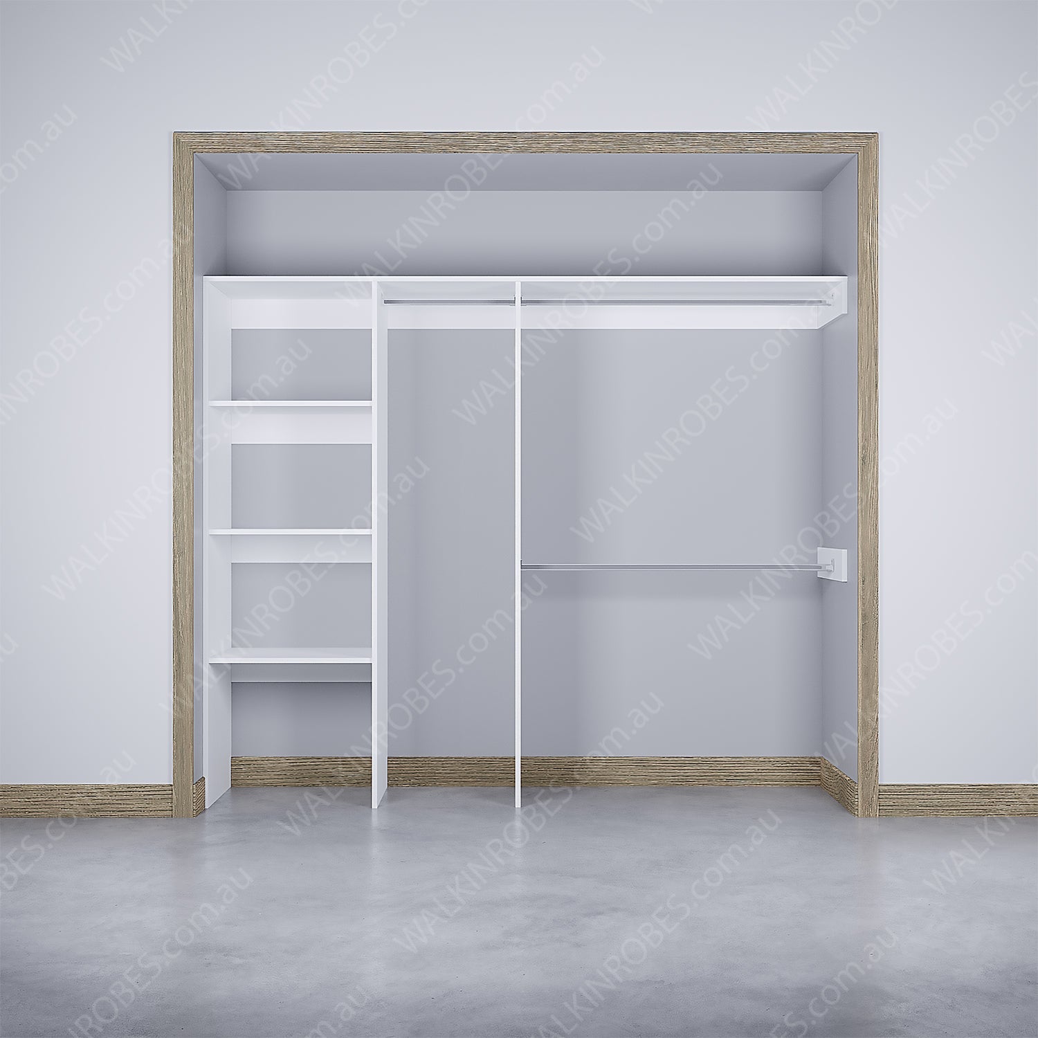 WALK-IN-ROBE fit in width of 2000mm