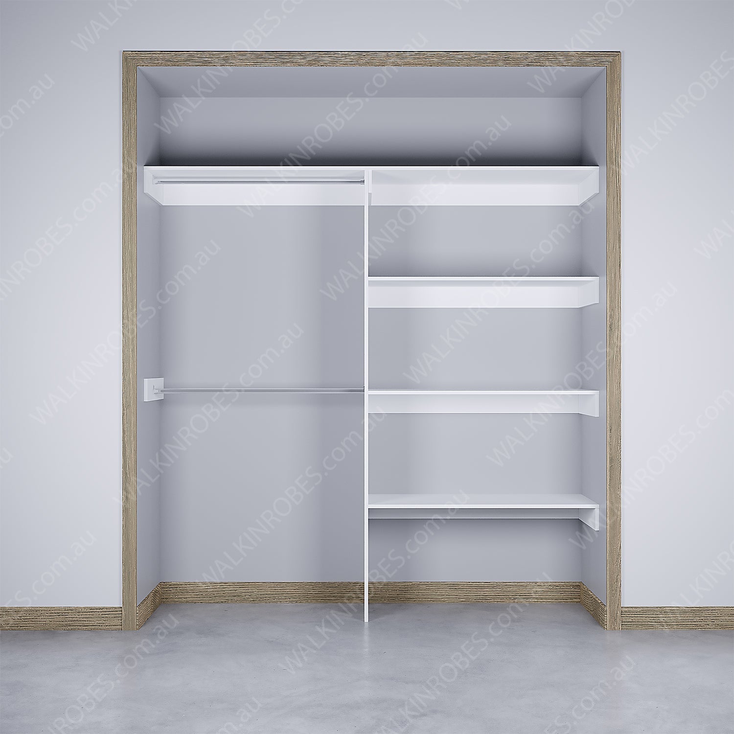 WALK-IN-ROBE fit in width of 2000mm